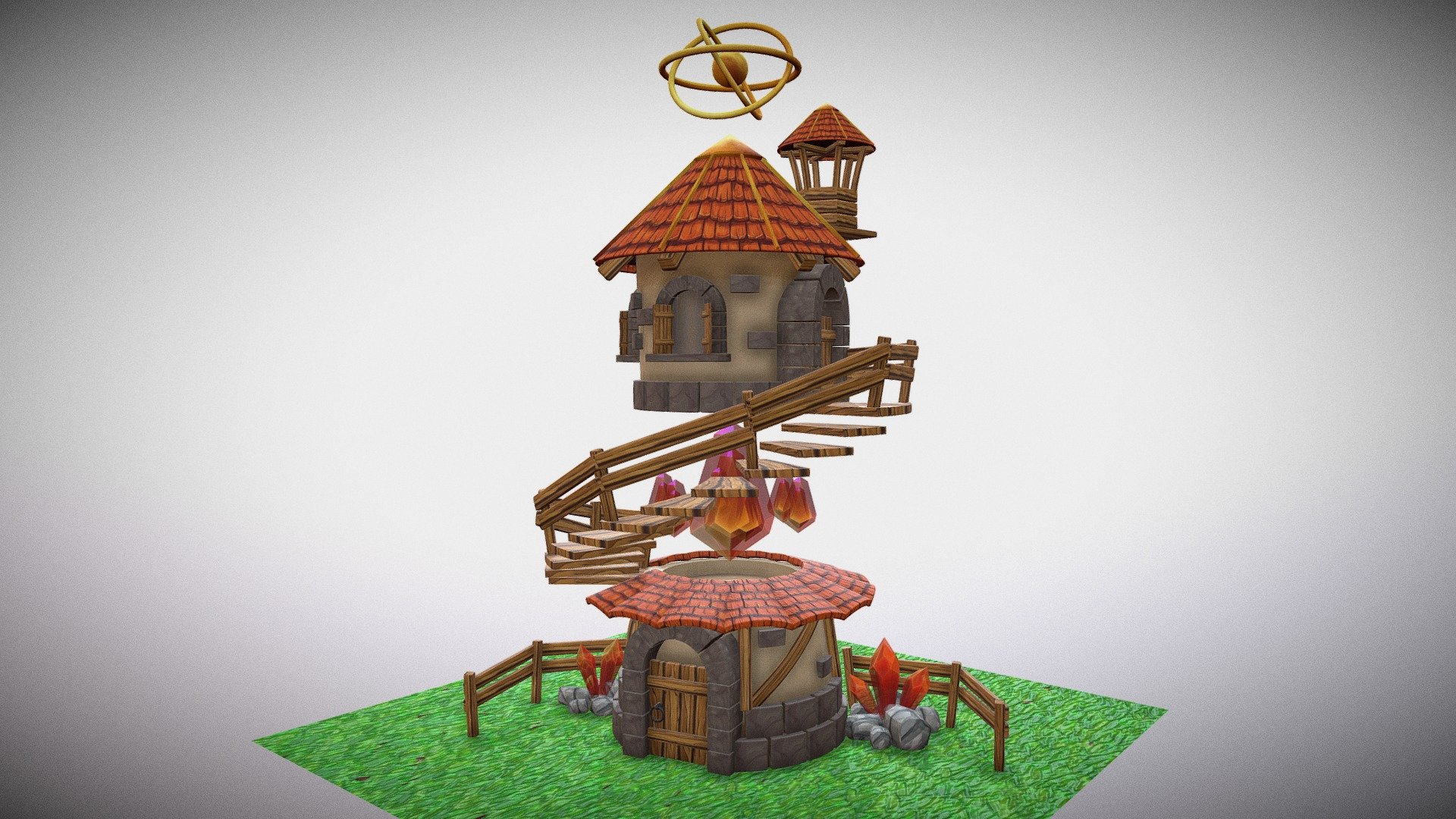 Mage/Wizard Tower - 3D model by Bryan (@bryanv1806) [147c50f] - Sketchfab