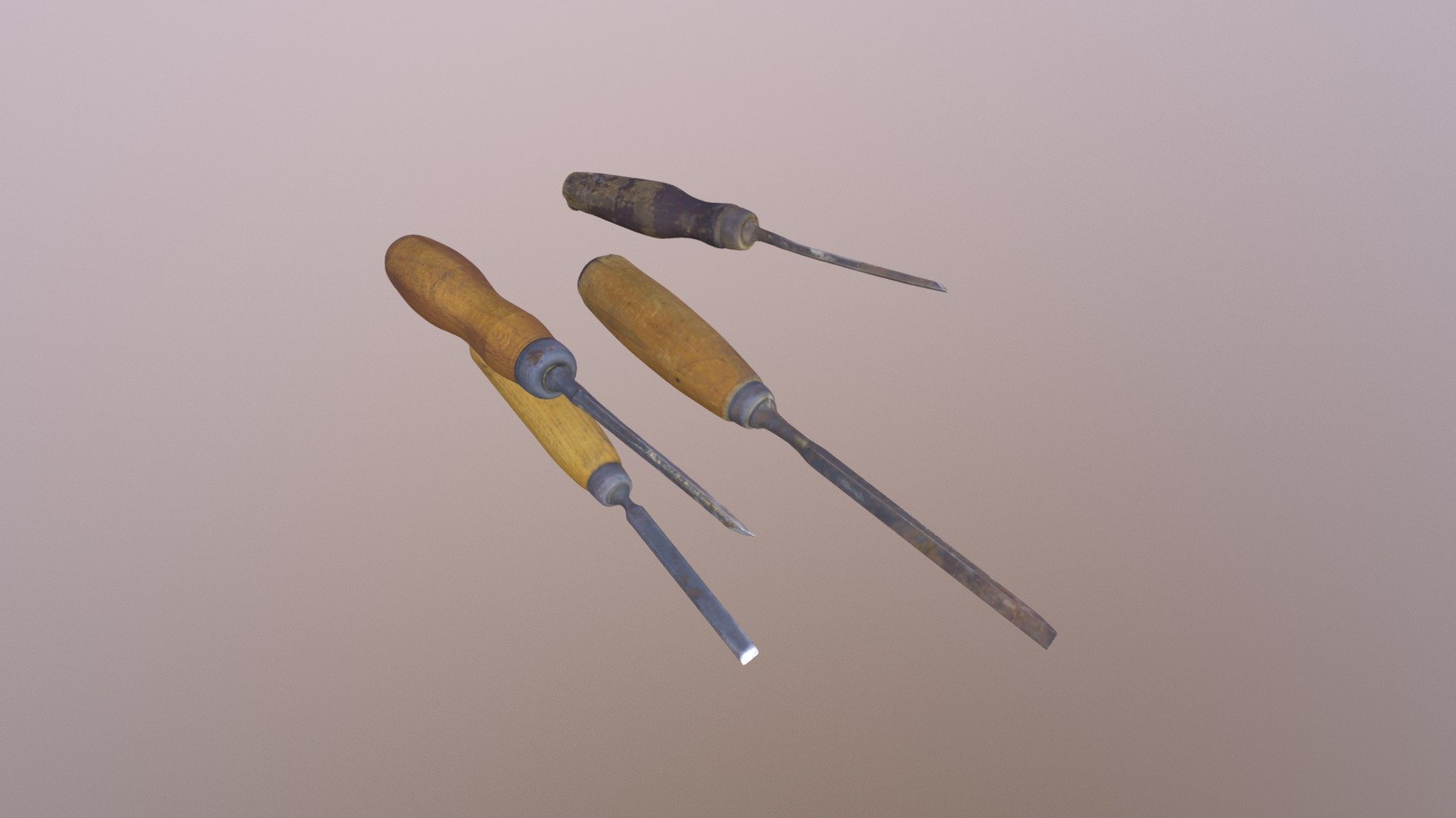 PB88 Chisels Hi - Download Free 3D model by SCANIMATE.IO [1480a35] - Sketchfab