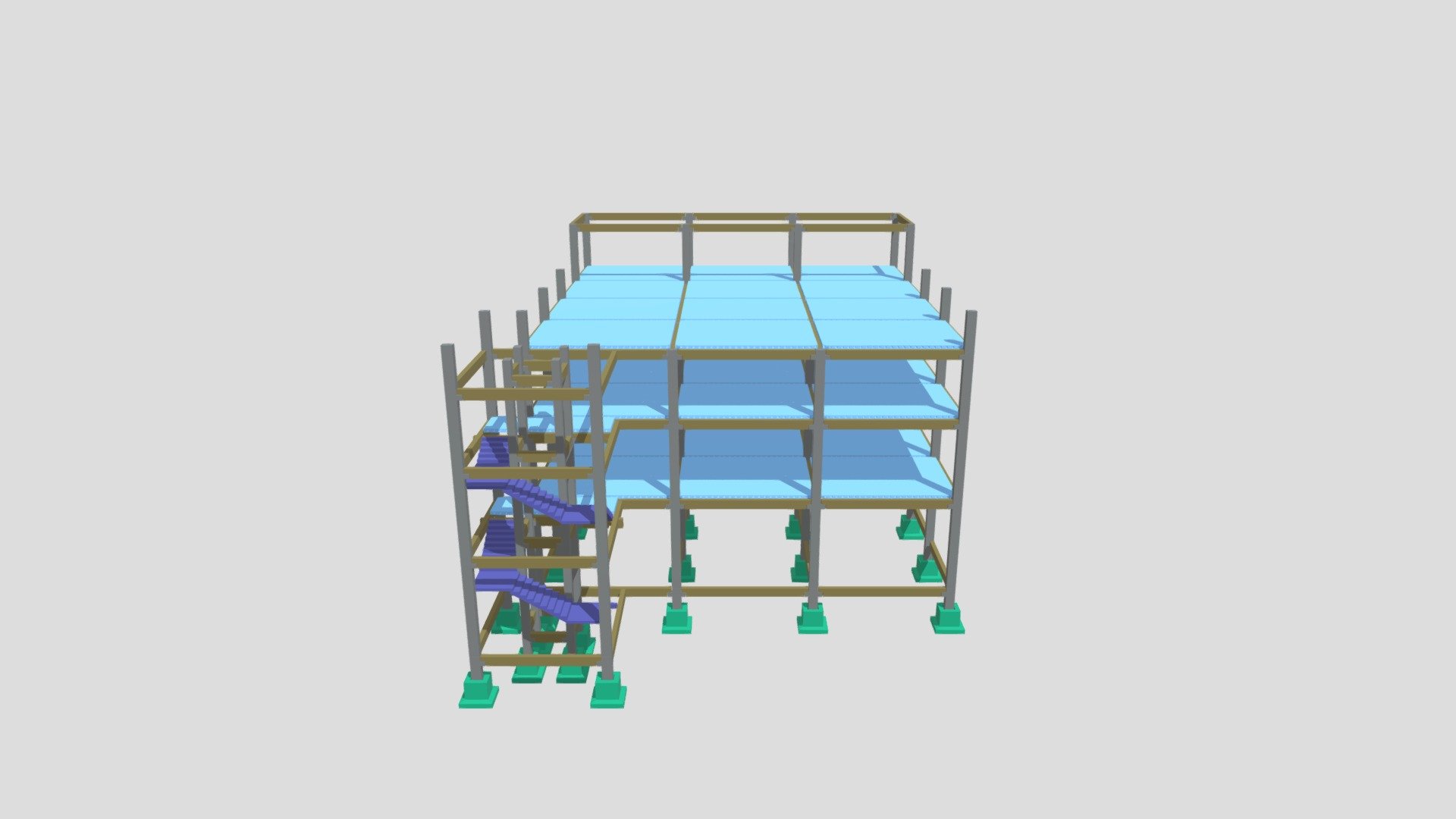 Modelagem Estrutural 3D - R04 - Download Free 3D model by Aleixo e Gimenes - Gestão de Projetos ...
