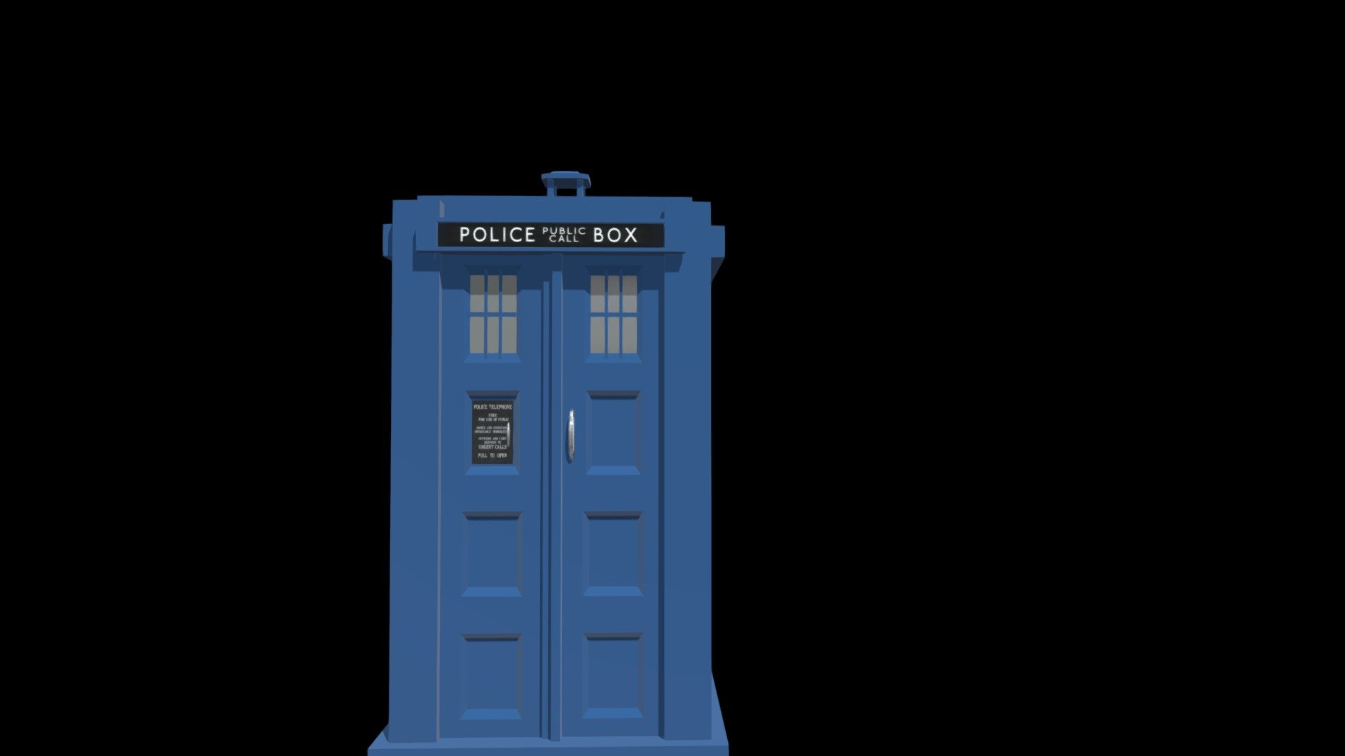 1970s TARDIS exterior - 3D model by AJW117 [1482ae6] - Sketchfab