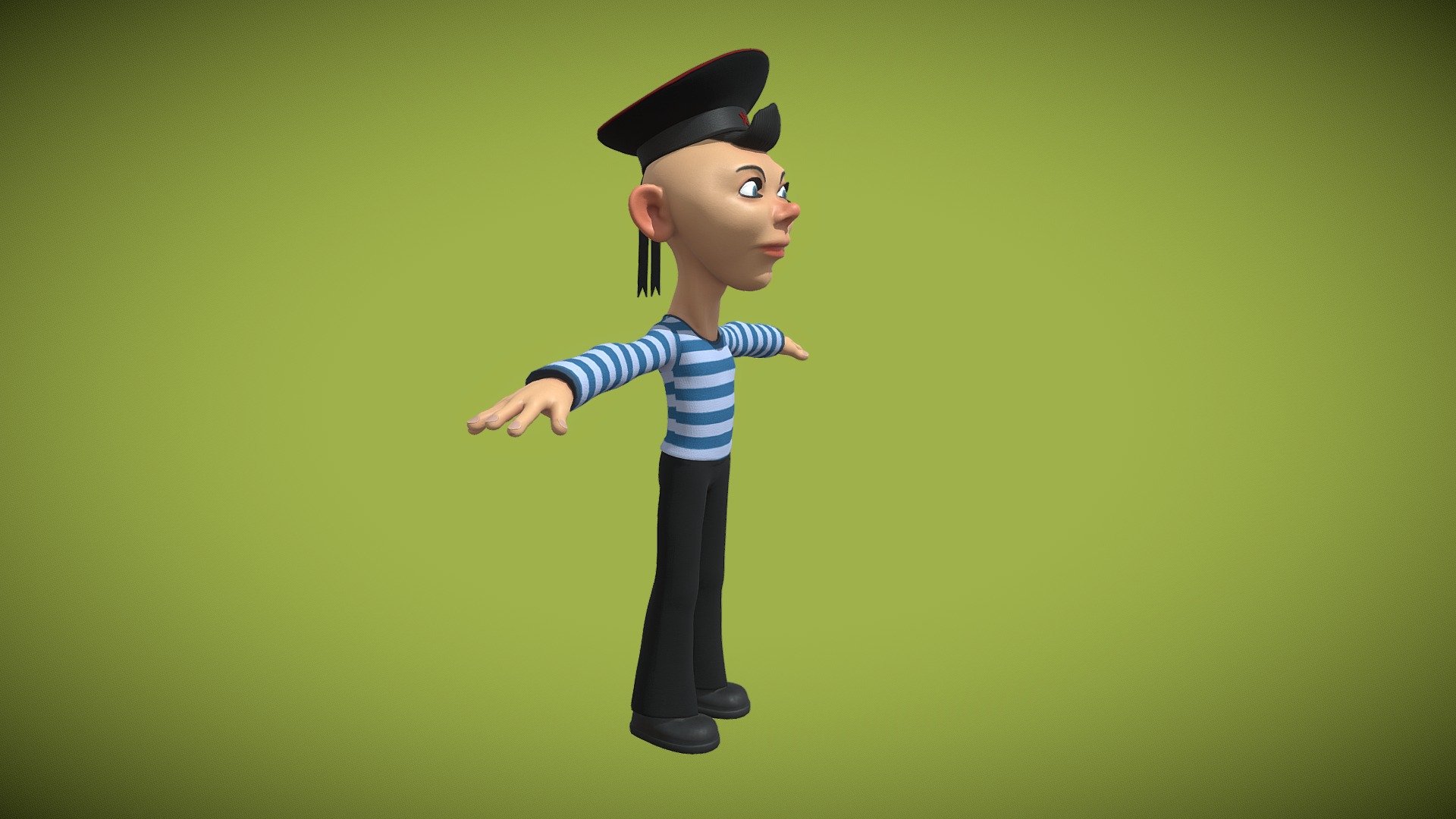 Sailor Cartoon - Download Free 3D model by emelyarules [1482bb3 ...