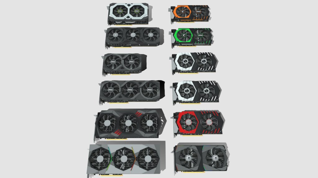 Graphics Card - A 3D model collection by M E U (@meu9MM98) - Sketchfab