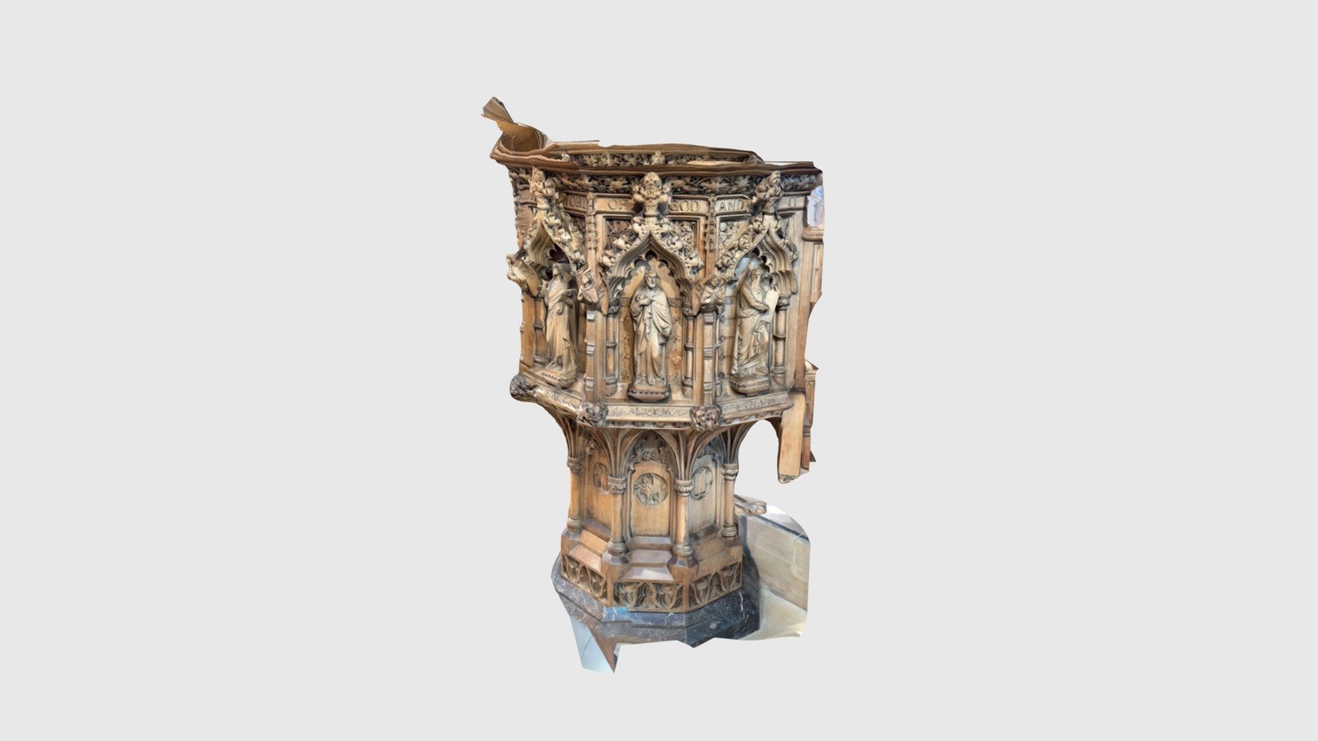 3D Scan Of A Cathedral Pulpit [Free] - Download Free 3D model by ...