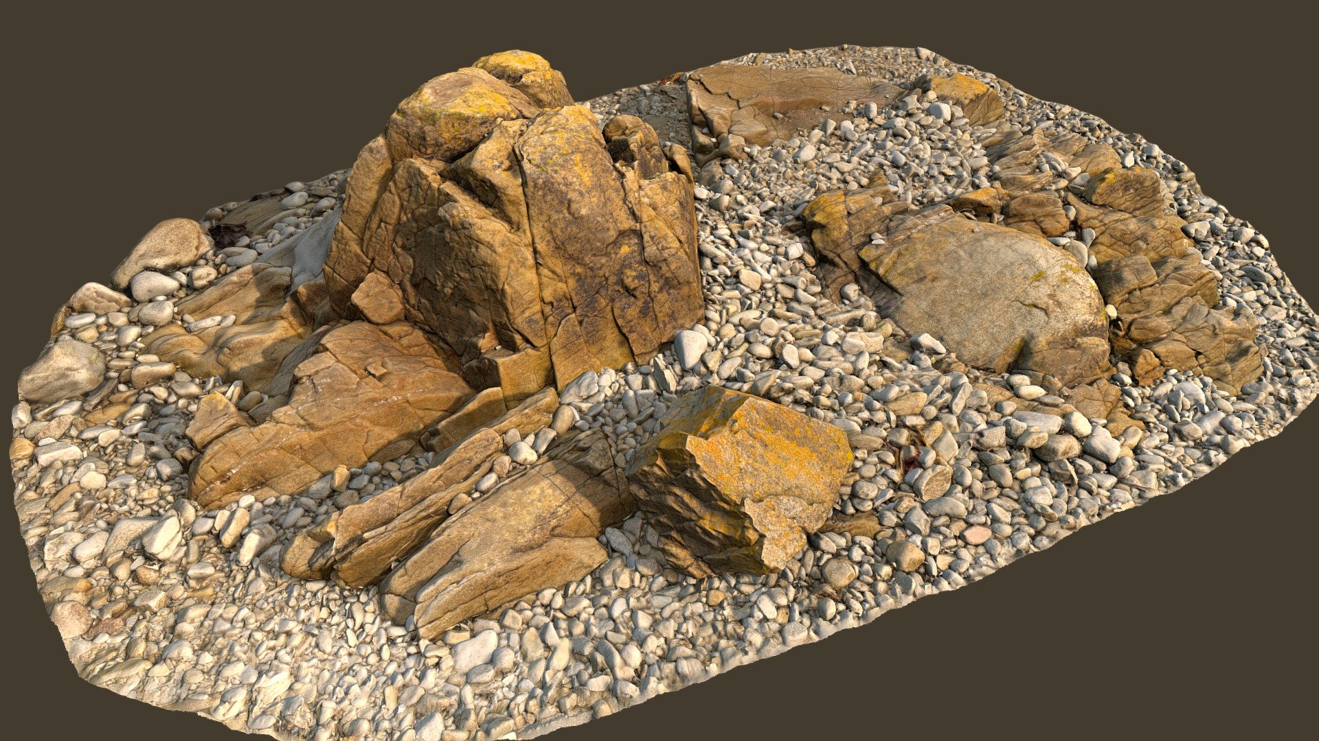 Metadolerite rock and pebble - Buy Royalty Free 3D model by ...