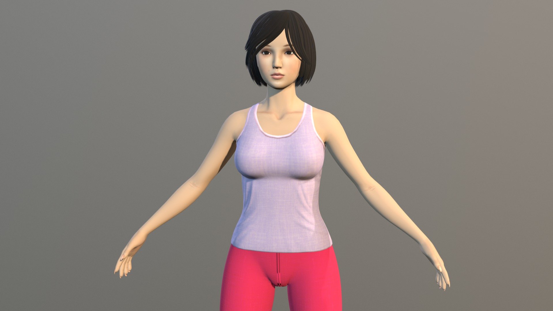Fitness Trainer_outfit1 - 3D model by lazaga777 [1484eaf] - Sketchfab