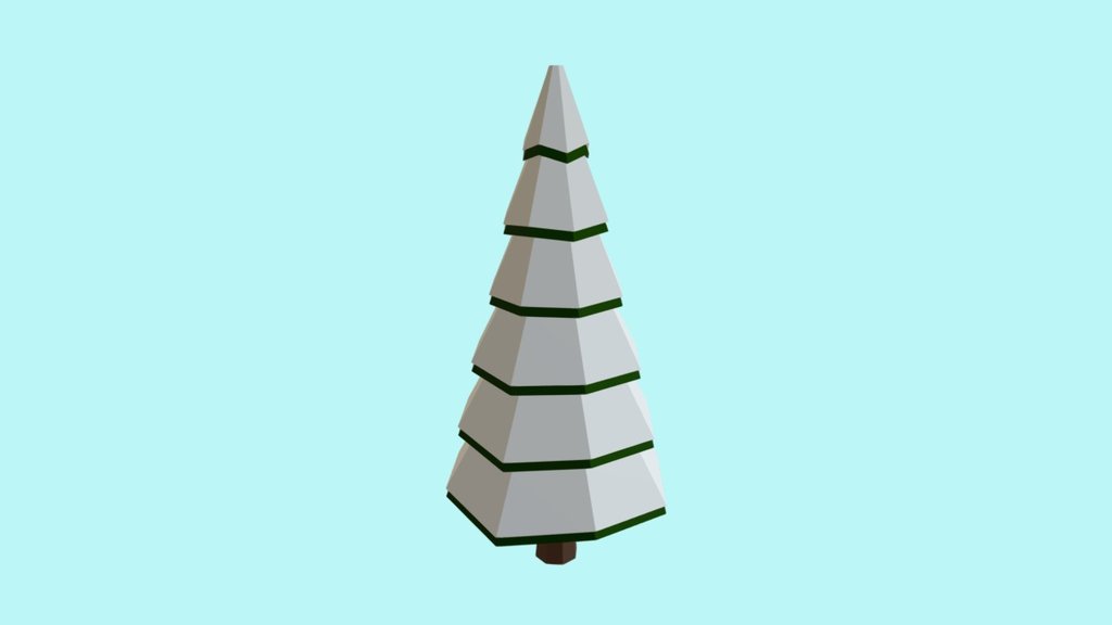 Tree(Snow) Low Poly - Download Free 3D model by 28366140 [1485592 ...