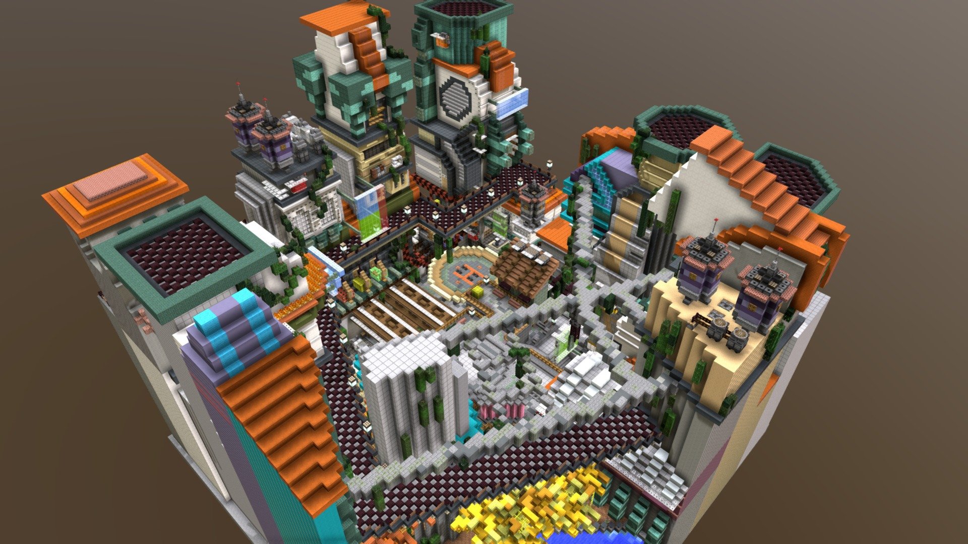 Sci-Fi Hub/Lobby - 3D model by fernandont [1486aeb] - Sketchfab