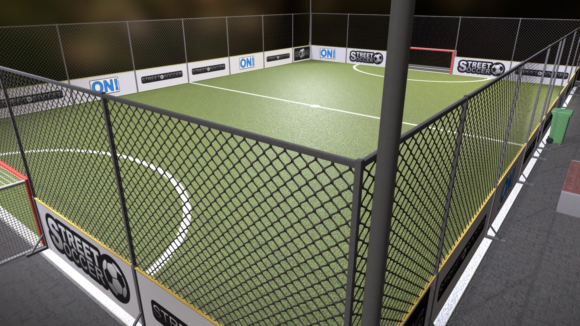 LowPoly Street Soccer / Football field - Buy Royalty Free 3D model by ...
