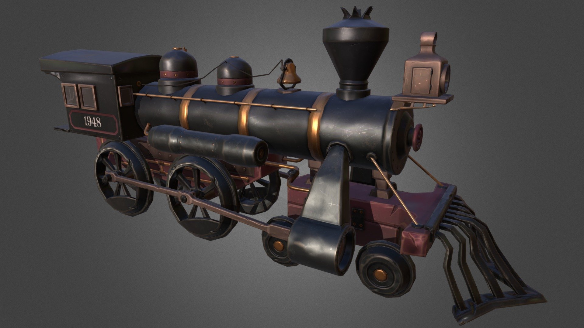 Stylized Steam Train - 3D model by wygi2002 [1488bb0] - Sketchfab