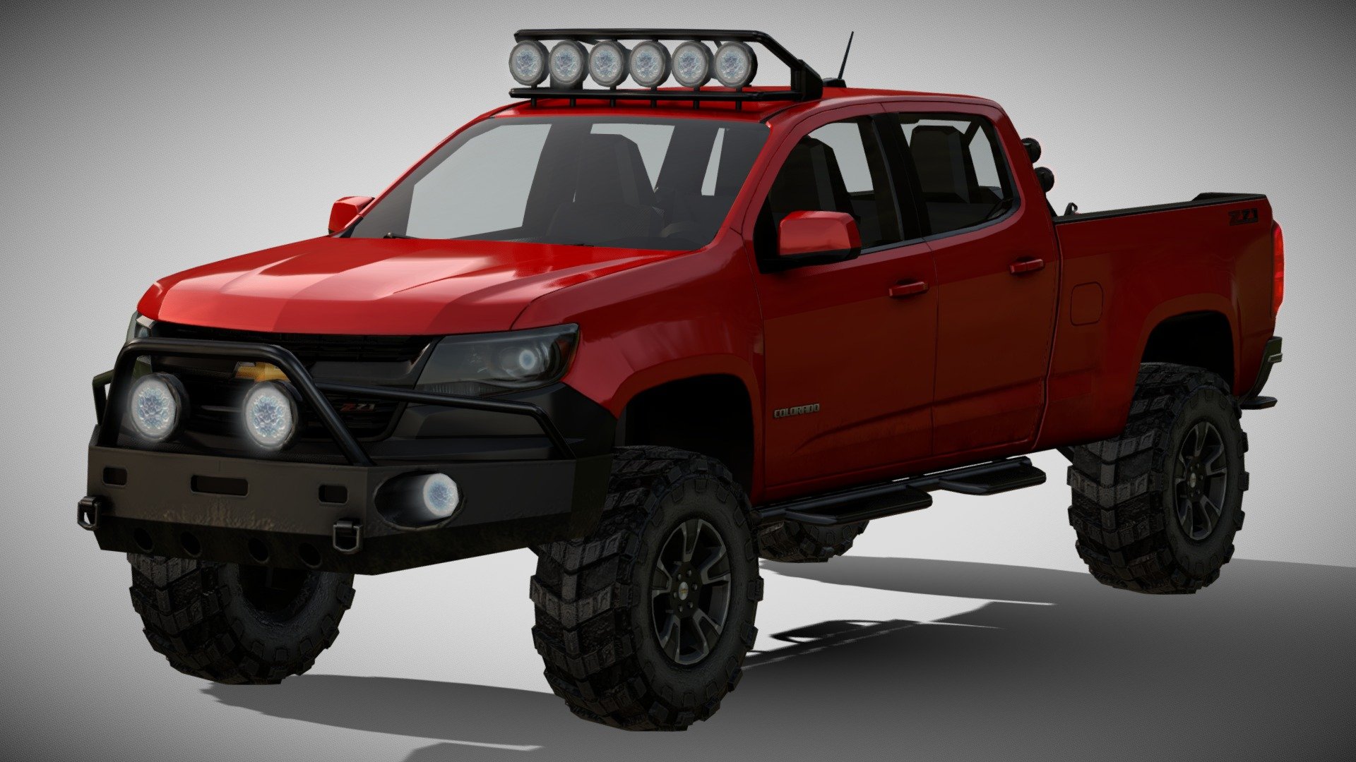 2017 Equipped Chevrolet Colorado Z71 Off Road - Download Free 3D model ...