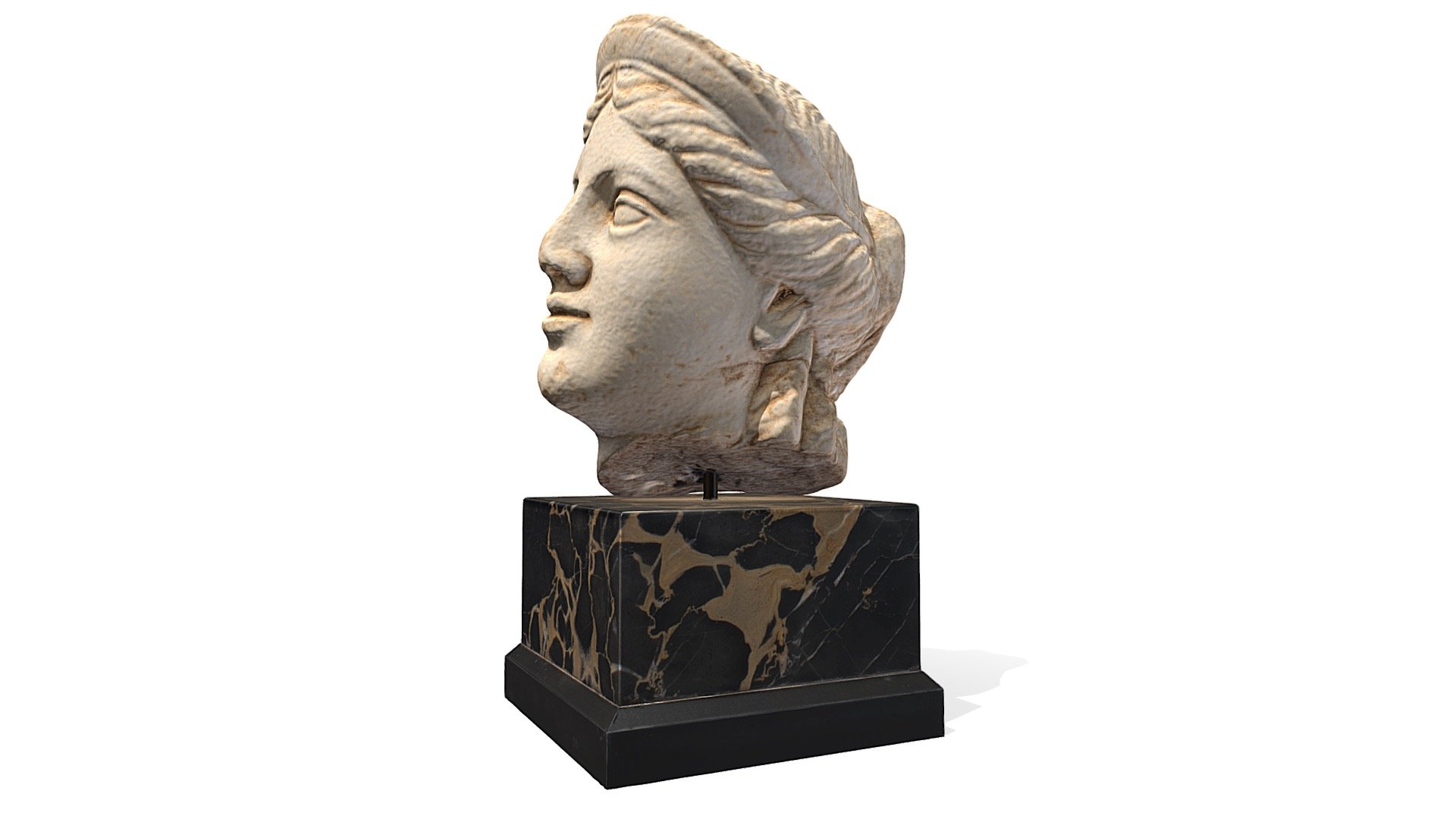 Female Sculpted Head from Statue - 3D model by University of South ...