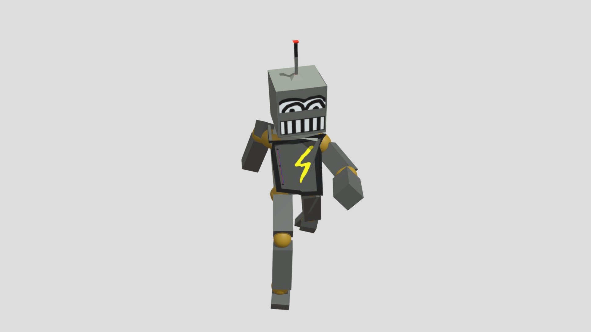 Running pose robot - 3D model by klock421 [148fe66] - Sketchfab