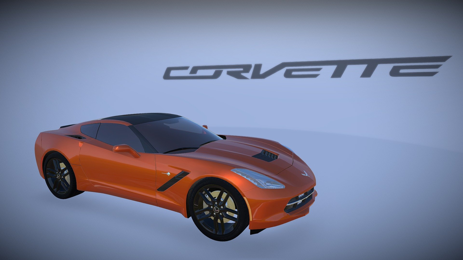 Corvette Stingray - 3D model by Larry3dArts [1490718] - Sketchfab