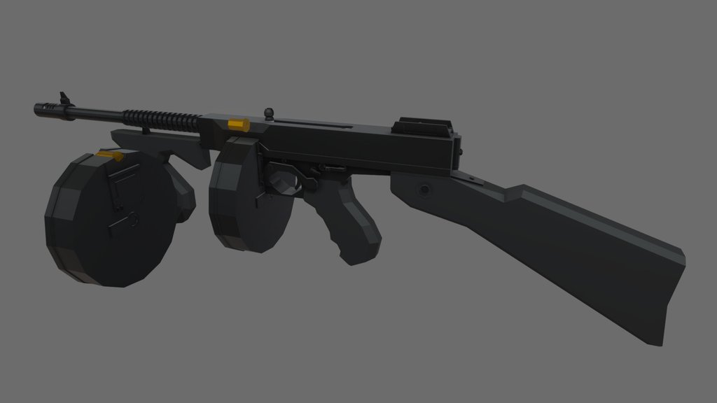 Low Poly Submachine Guns - A 3D model collection by FrostyStudios1 ...