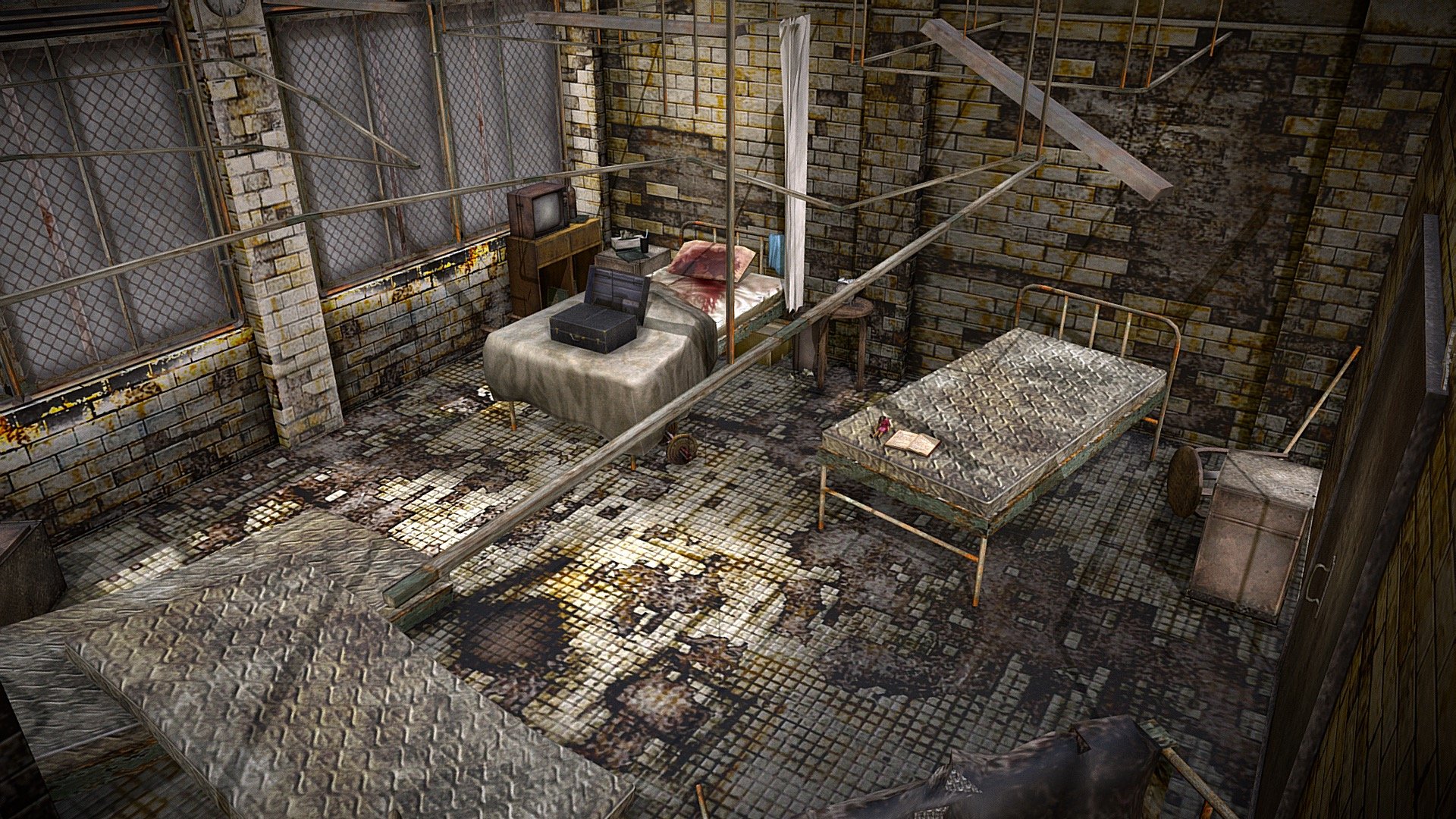 Prison cell-Slient hill - Download Free 3D model by Pasha (@Pasha ...