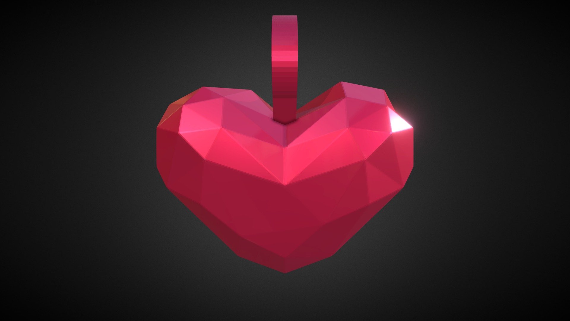 Heart Pendant - Faceted - Buy Royalty Free 3D model by Esteban Pacheco ...
