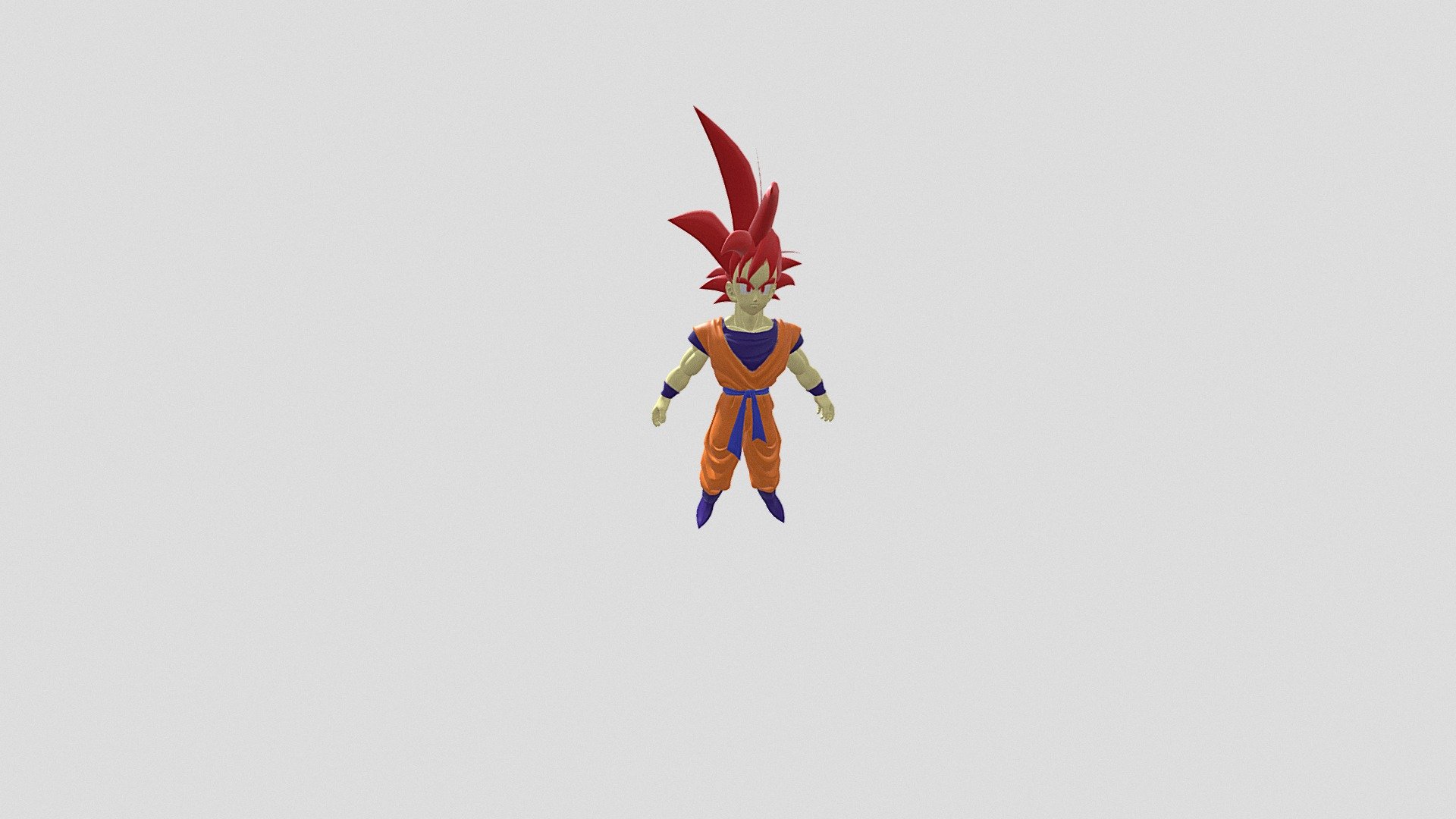 Goku Super Saiyan God power - Download Free 3D model by ardayagizsadik ...