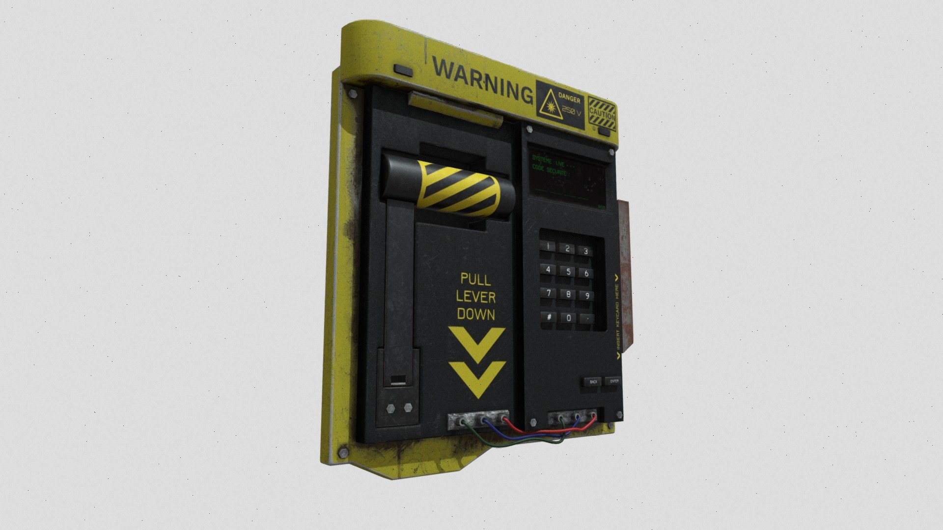 Security Panel - 3D model by Maxime Poirier (@poiriermaxime) [1497b3a ...