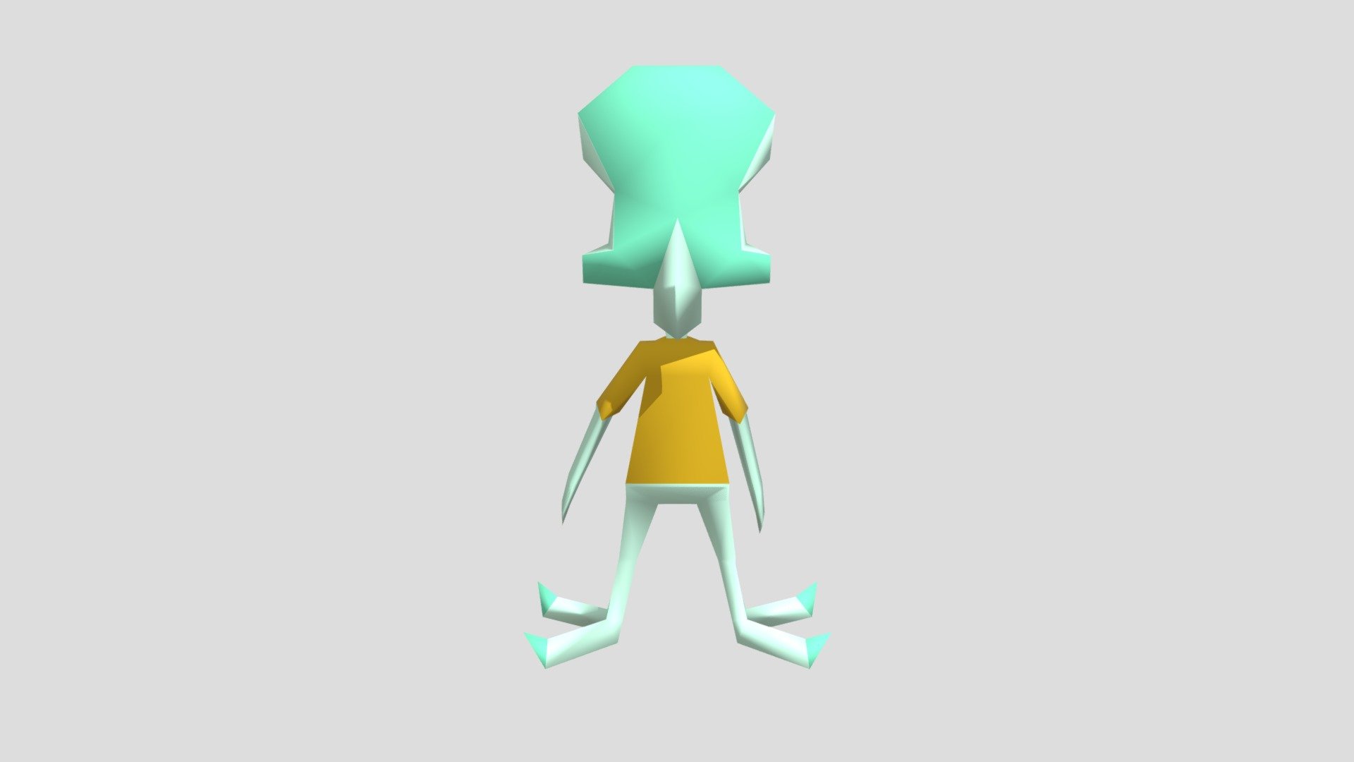 Squidward without his face - Download Free 3D model by THEREALBIGGRAFIS ...