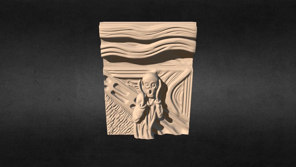The Scream - 3D model by Raul Castillo (@raulc) [149848b] - Sketchfab