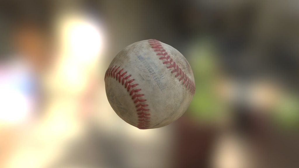 Baseball - 3D model by Andrew Holstad (@aholstad) [14991e6] - Sketchfab