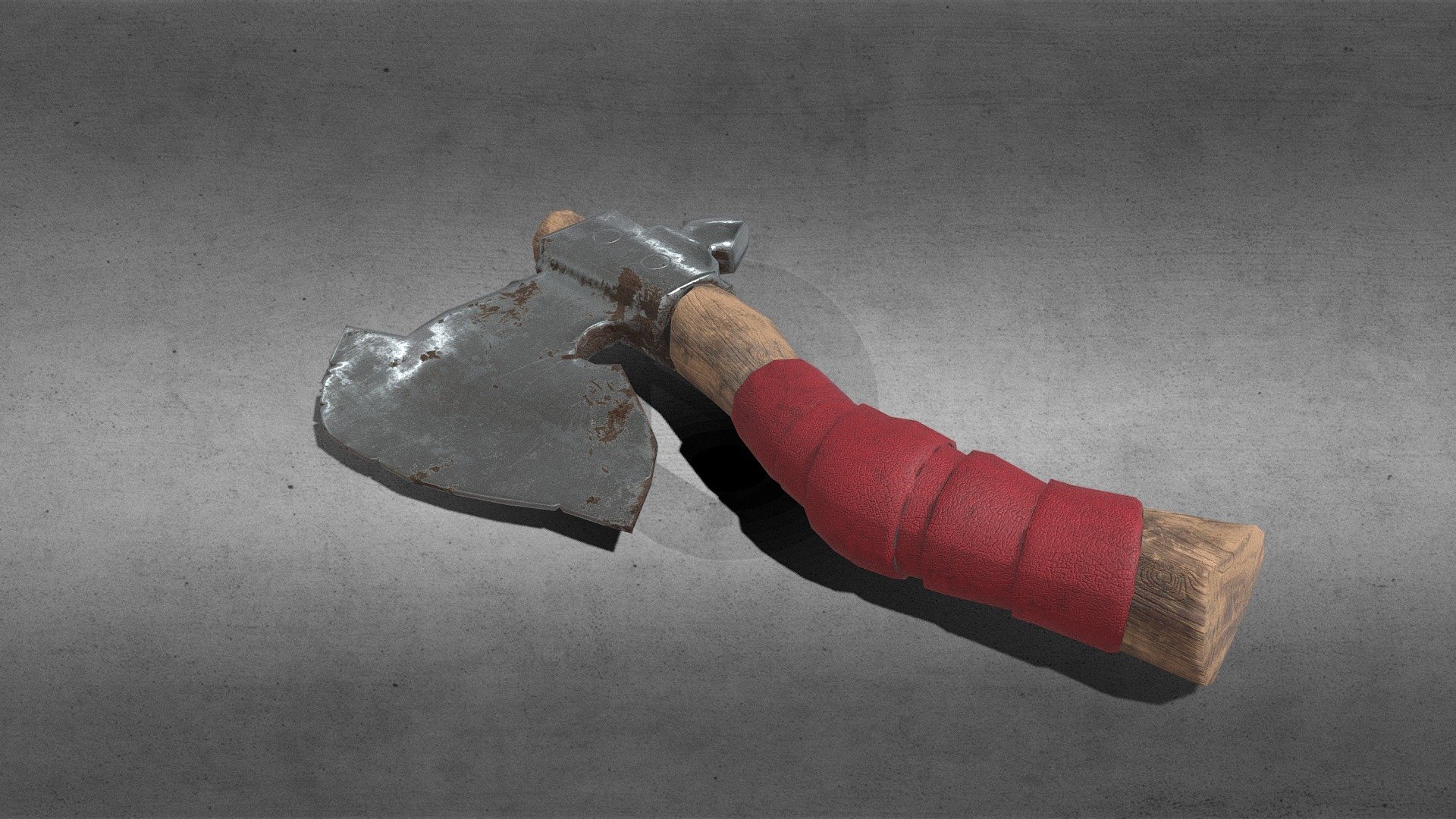 Axe (Leather Wrapped Handle) - 3D model by Aidan Brown (@aidbro ...