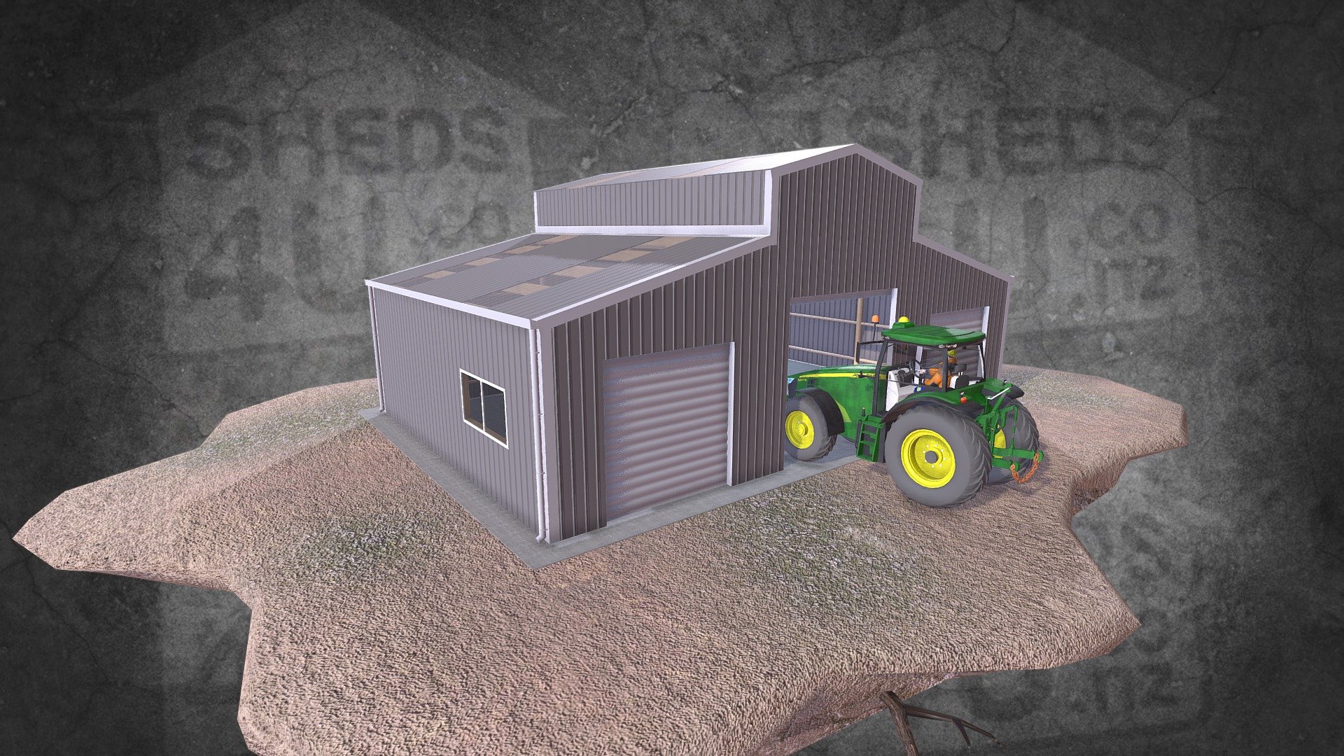 AMERICAN BARN - 3D model by Sheds4U [149a5c0] - Sketchfab
