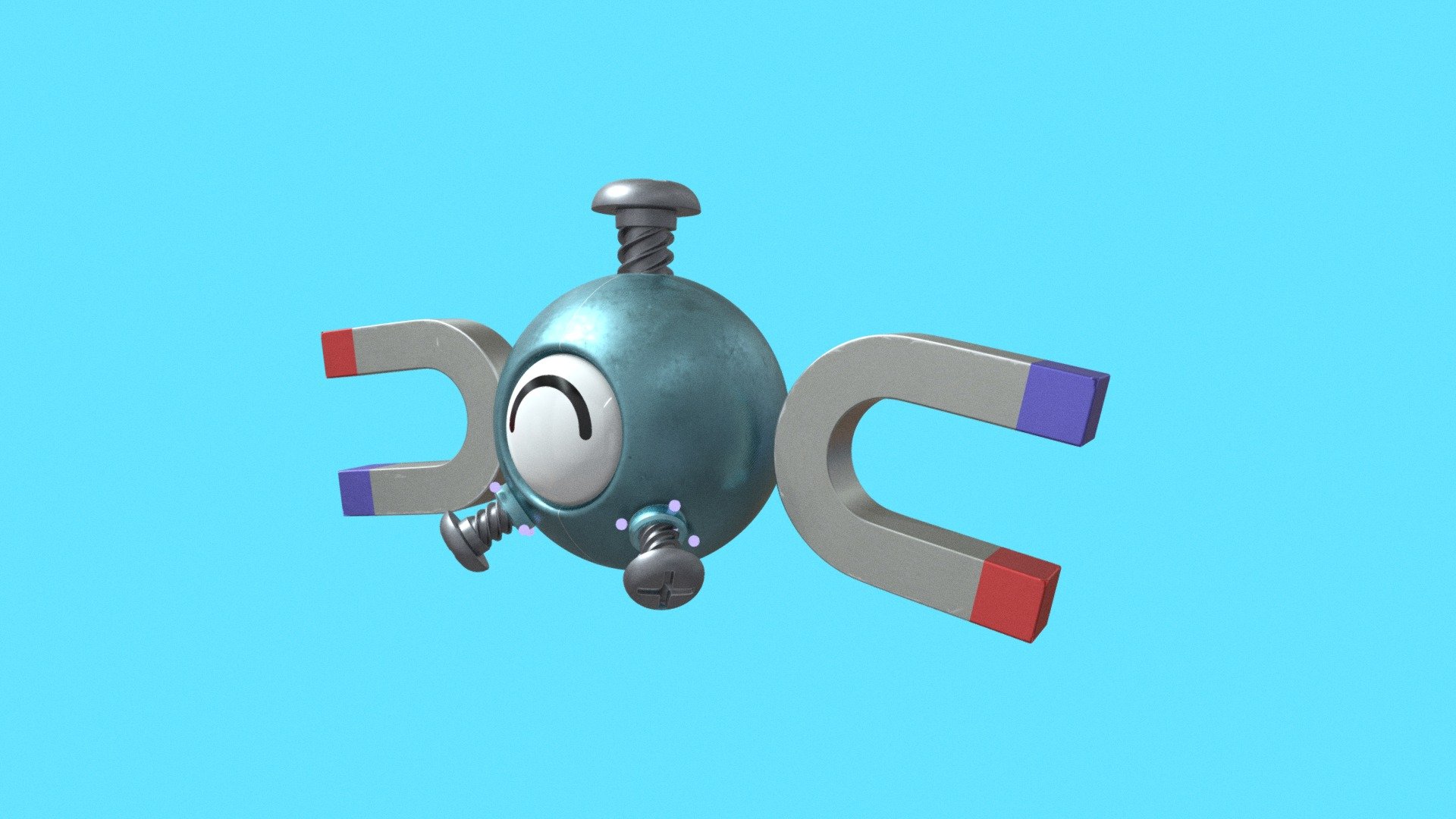 MAGNEMITE - 3D model by Teuku Abid Adzikra (@abid_artdz) [14a2073 ...