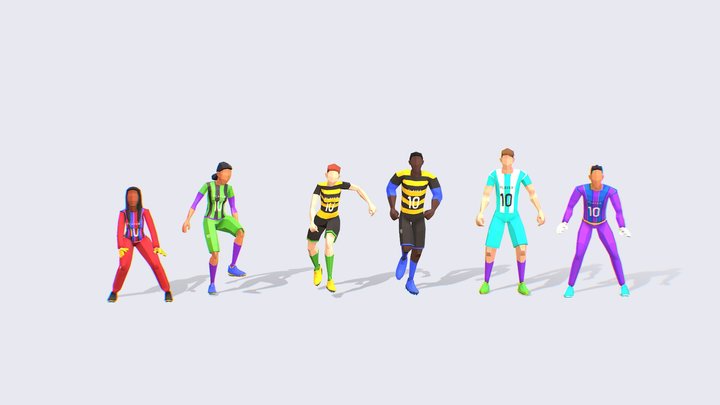 Football-player 3D models - Sketchfab
