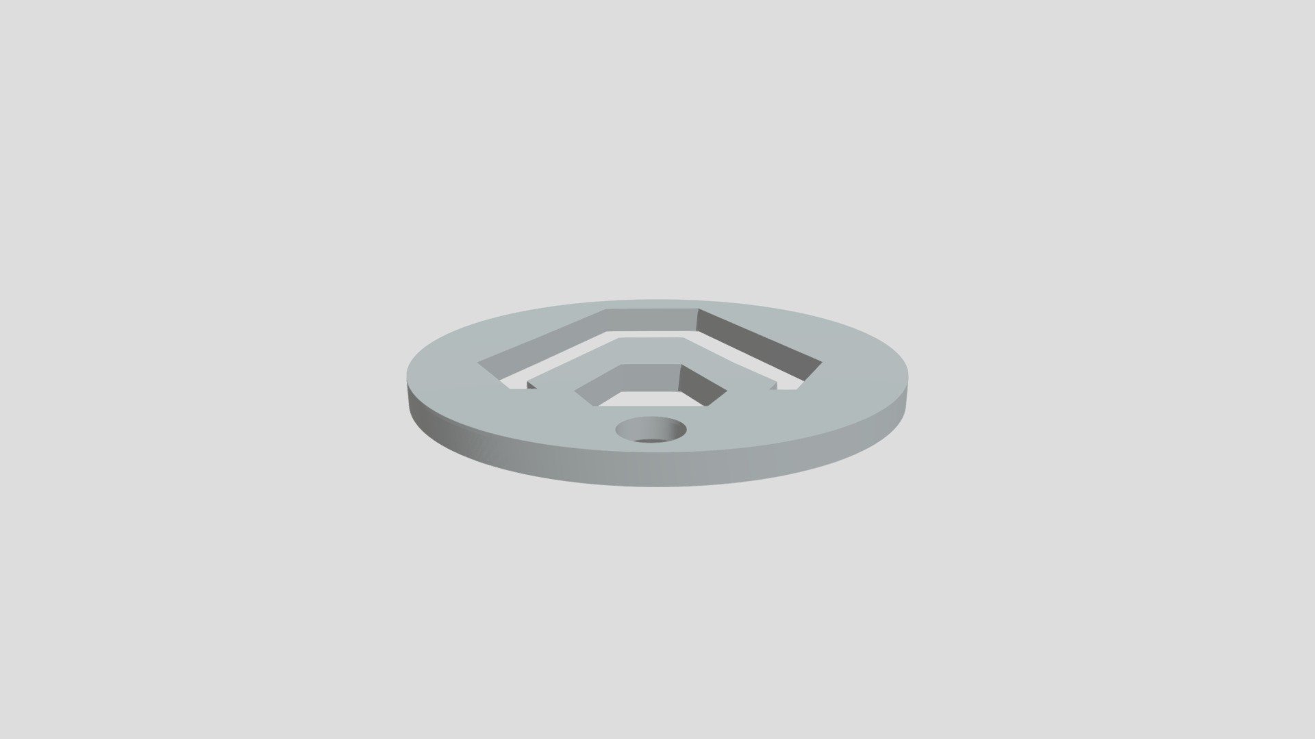 Keychain Design 4mm Hole - Download Free 3D model by zbarrett09 ...