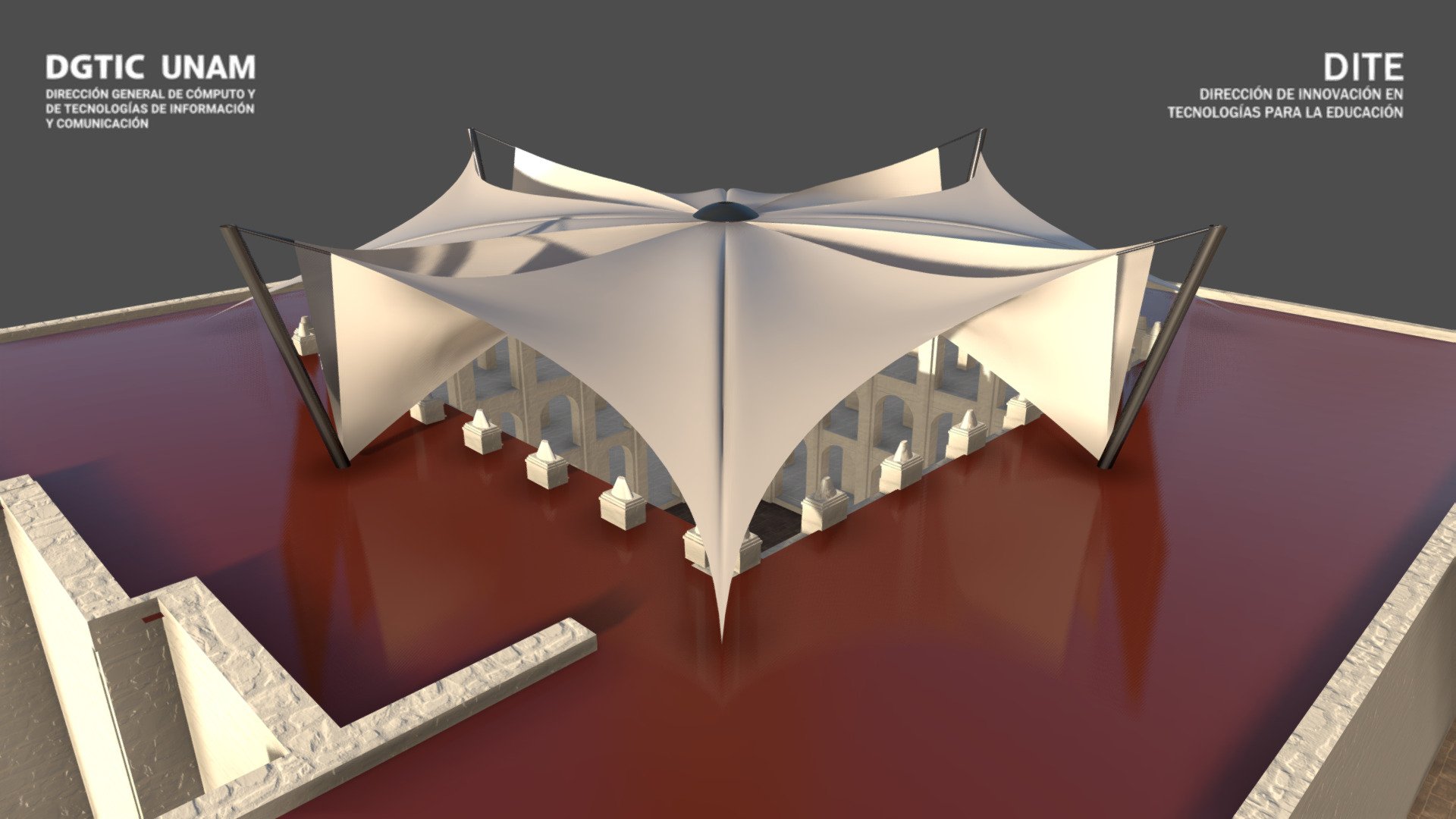 EVE3D Cubierta del Palacio de Minería - 3D model by UNAM | DGTIC | DITE ...