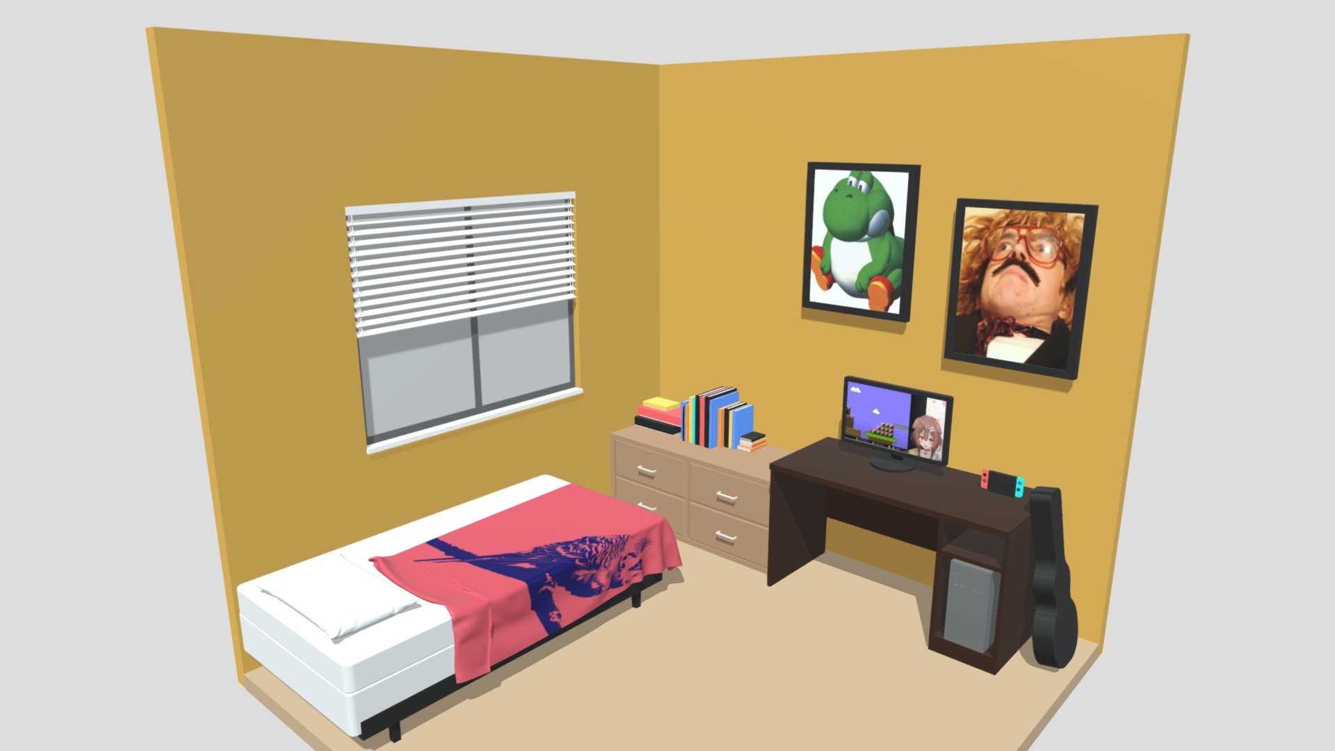 My Room - Download Free 3D model by DanielPG21 [14a5ded] - Sketchfab
