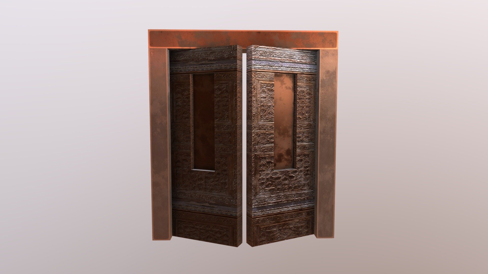 Metal Doors - Download Free 3D model by fr0m_1ns1d3 [14a7ac4] - Sketchfab
