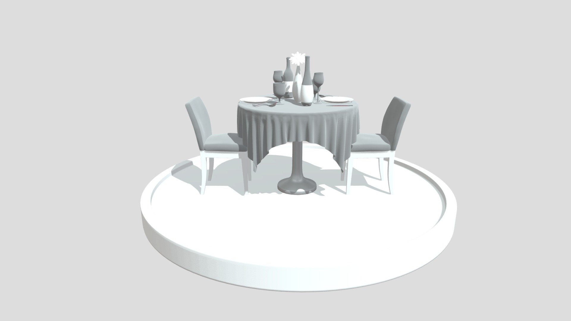 Dining Table Small - Download Free 3D model by Jskumar92 [14a8ab2 ...