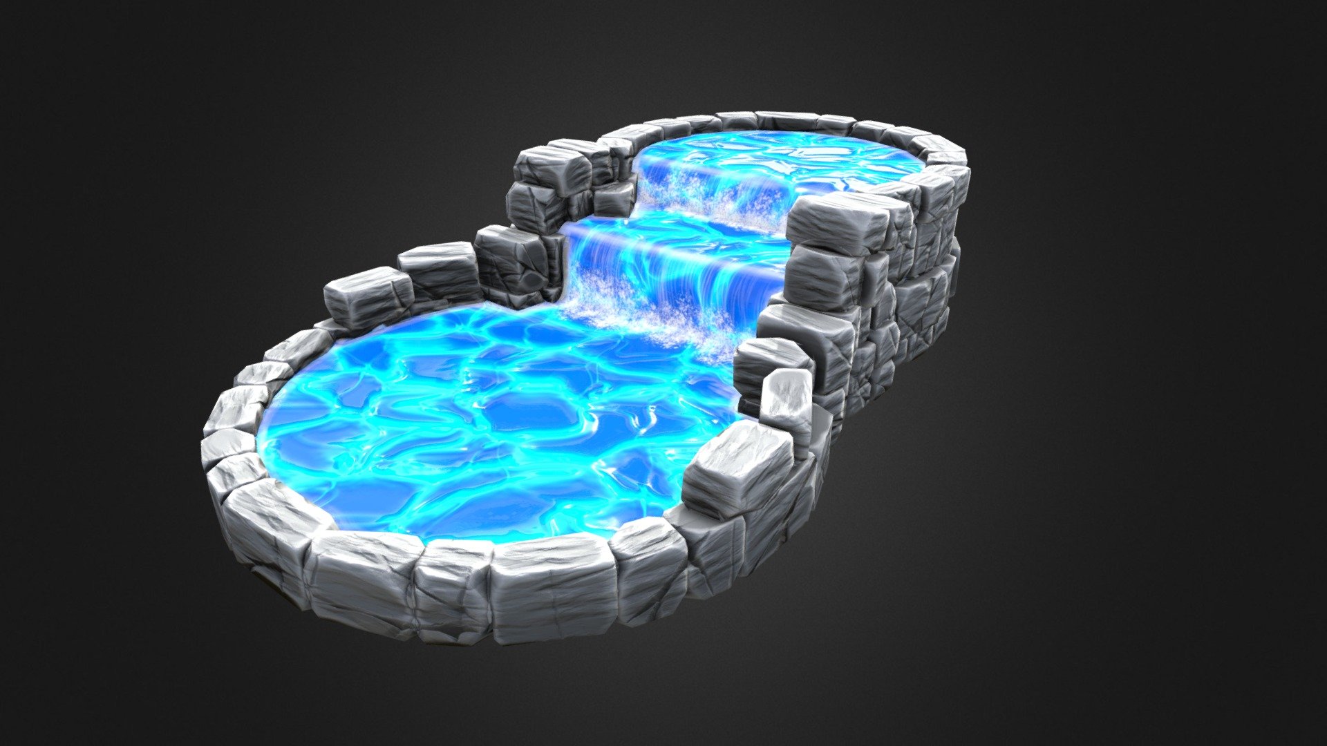 Stylized Water Fountain - Buy Royalty Free 3D model by Jon Marsee ...