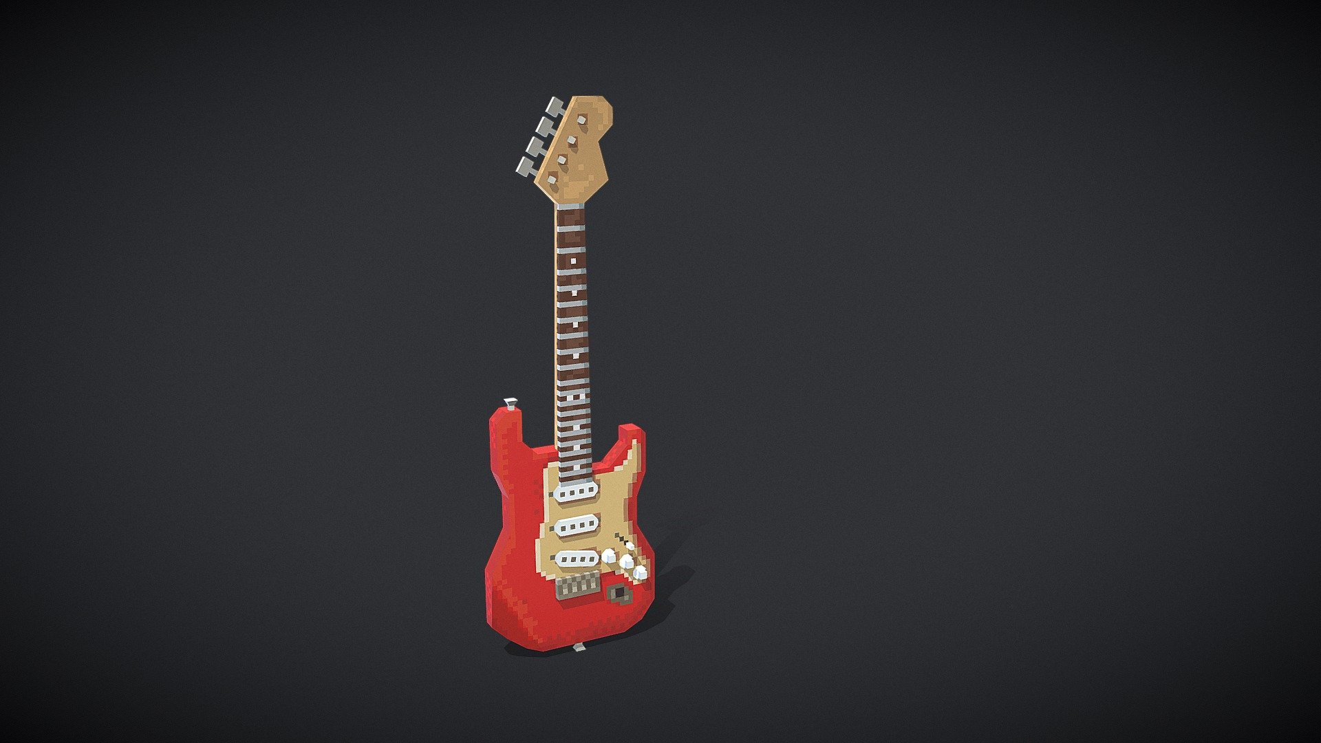 Red Strat - Download Free 3D model by artursgoncalves [14a9de1] - Sketchfab