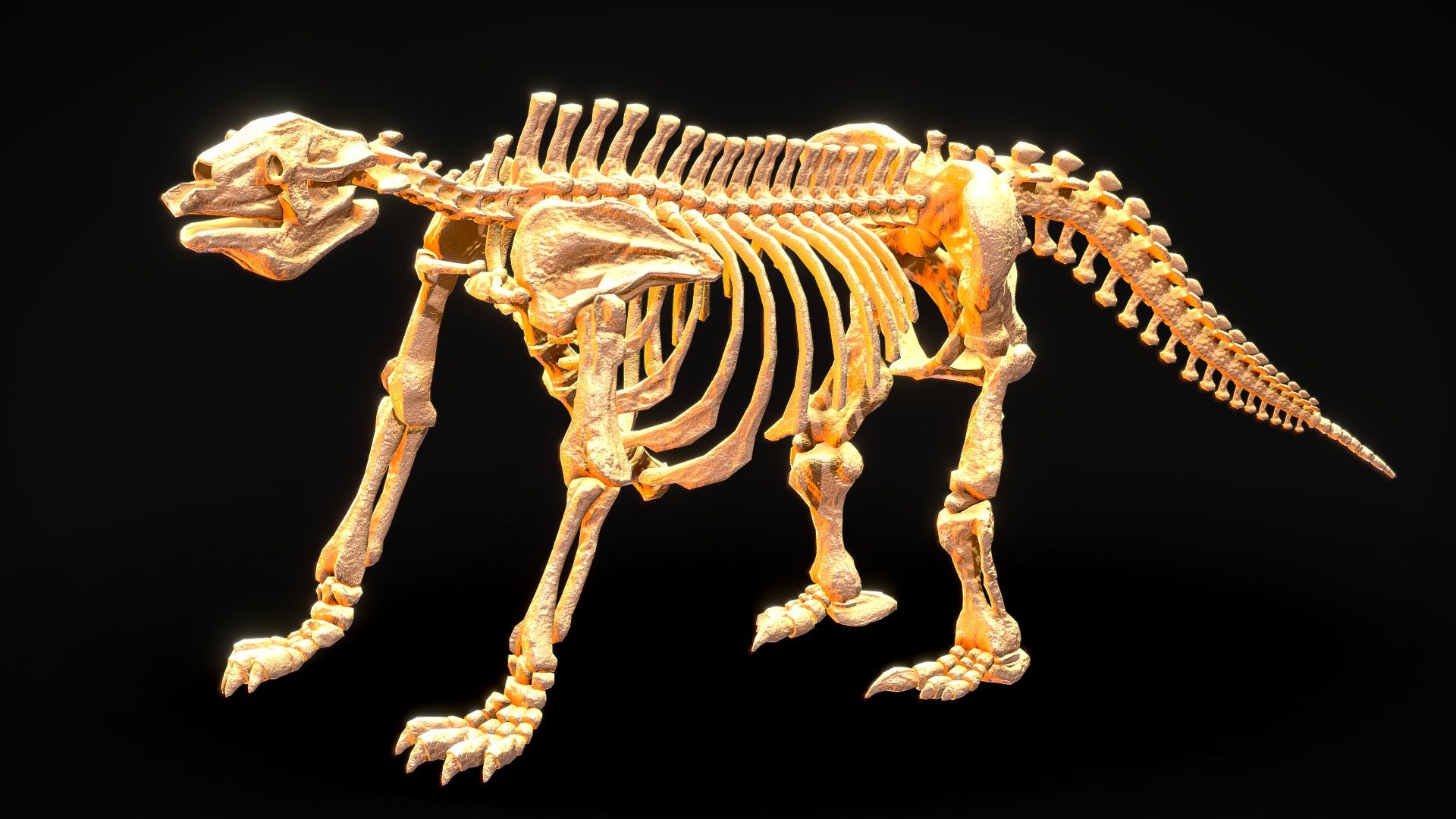 Realistic Mammals Fossil - Megatherium - Buy Royalty Free 3D model by ...