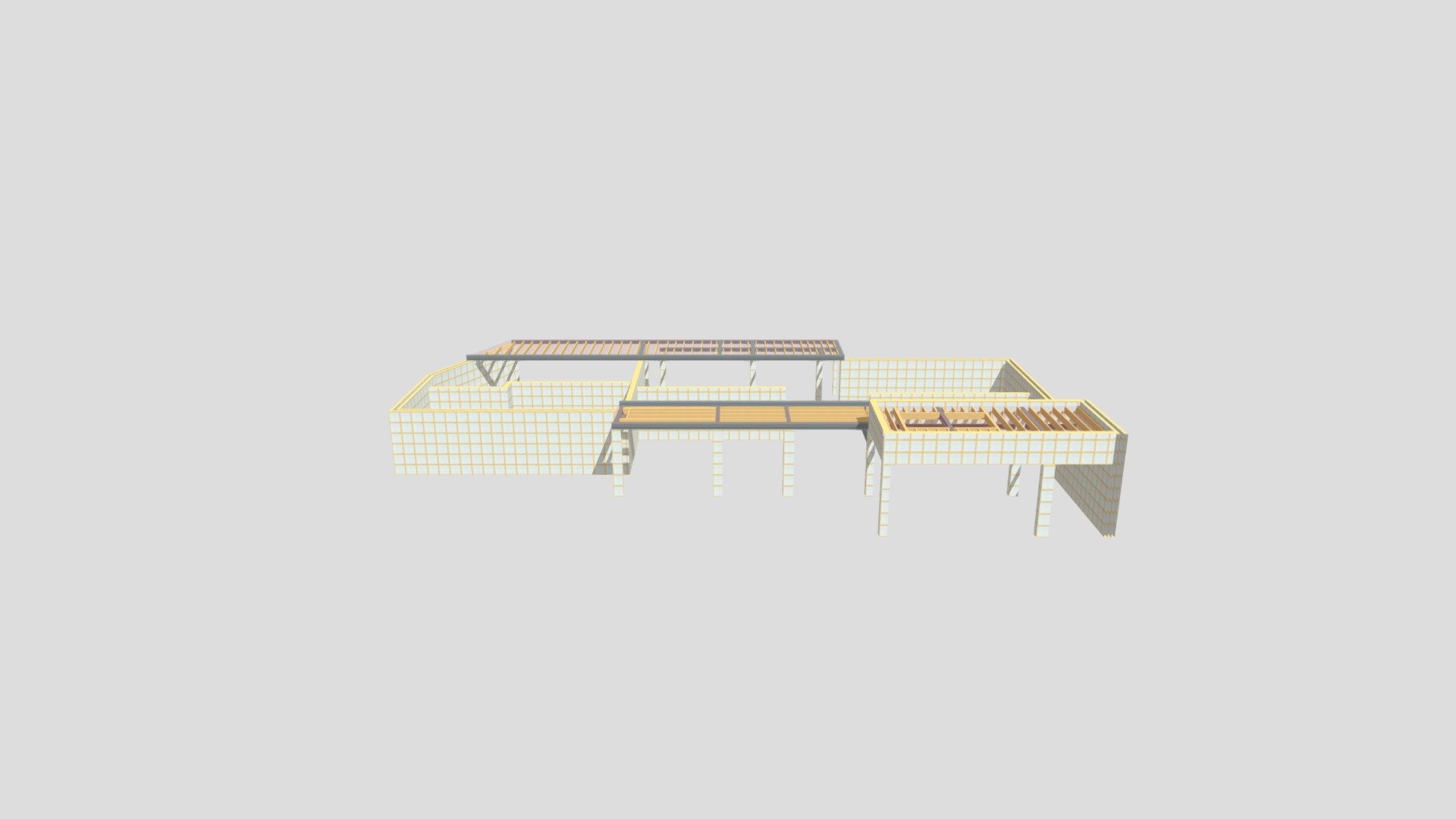 Flat Roof - House - 3D model by HenrySemple [14acb68] - Sketchfab