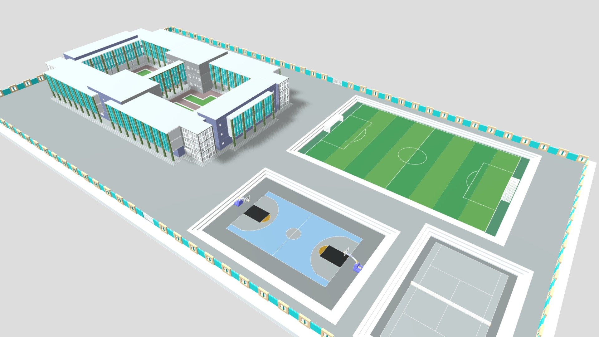 School Design - 3D model by Architkan [14acc16] - Sketchfab