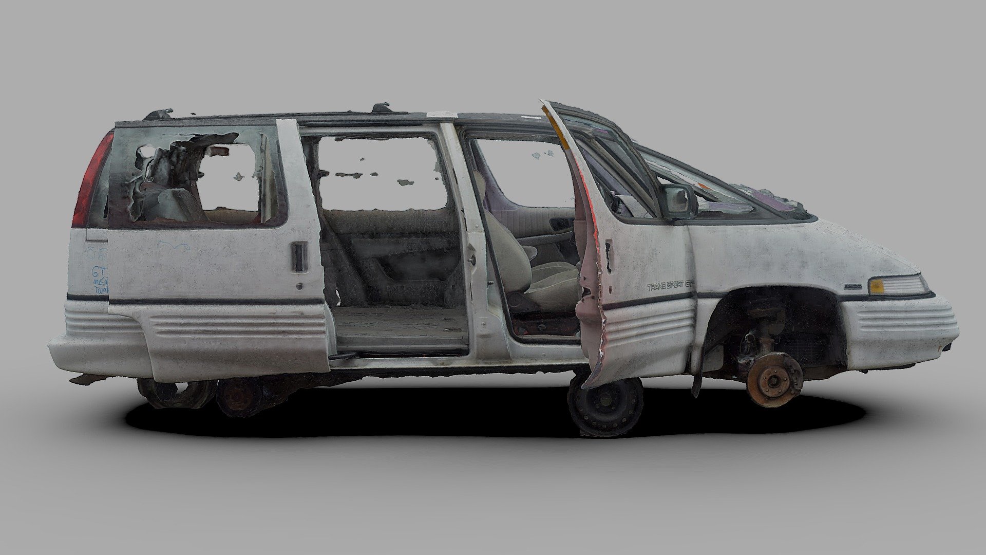 Moldering Minivan (Free Raw Scan) - Download Free 3D model by Renafox ...