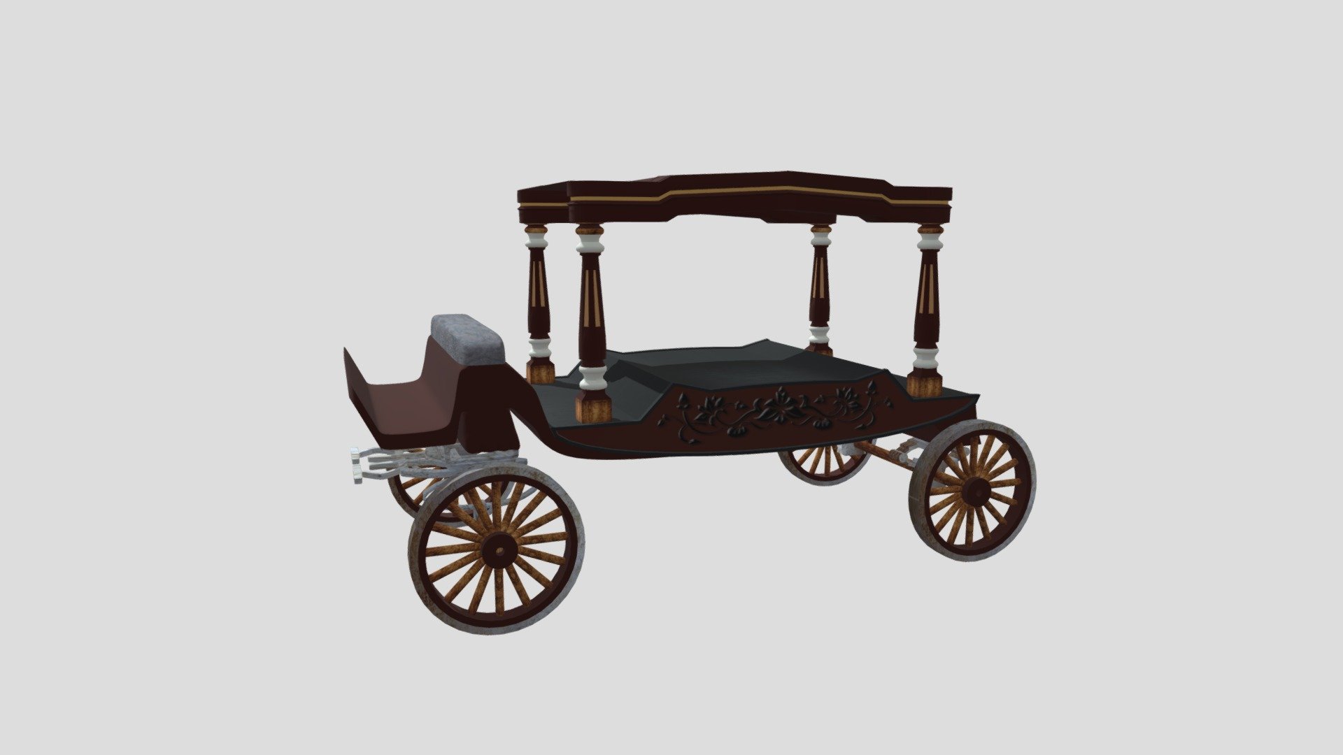 Horse Drawn Carriage 14 - Download Free 3D model by gogiart (@agt14032013) [14af73c] - Sketchfab