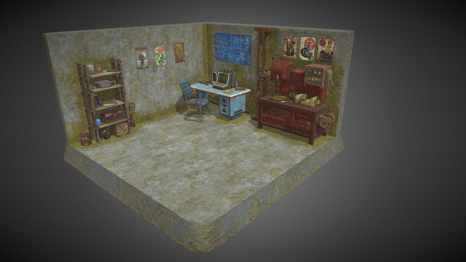Fallout room - 3D model by Yojik3d [14b2228] - Sketchfab