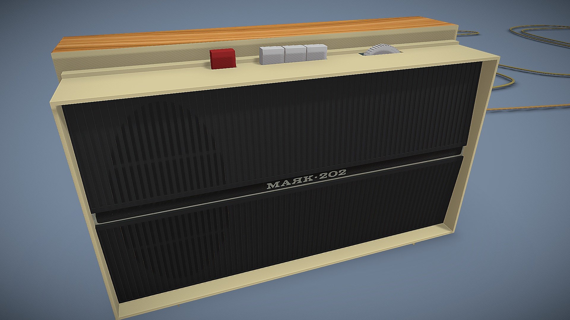 An old soviet radio "Mayak-202" - Download Free 3D model by Valger ...