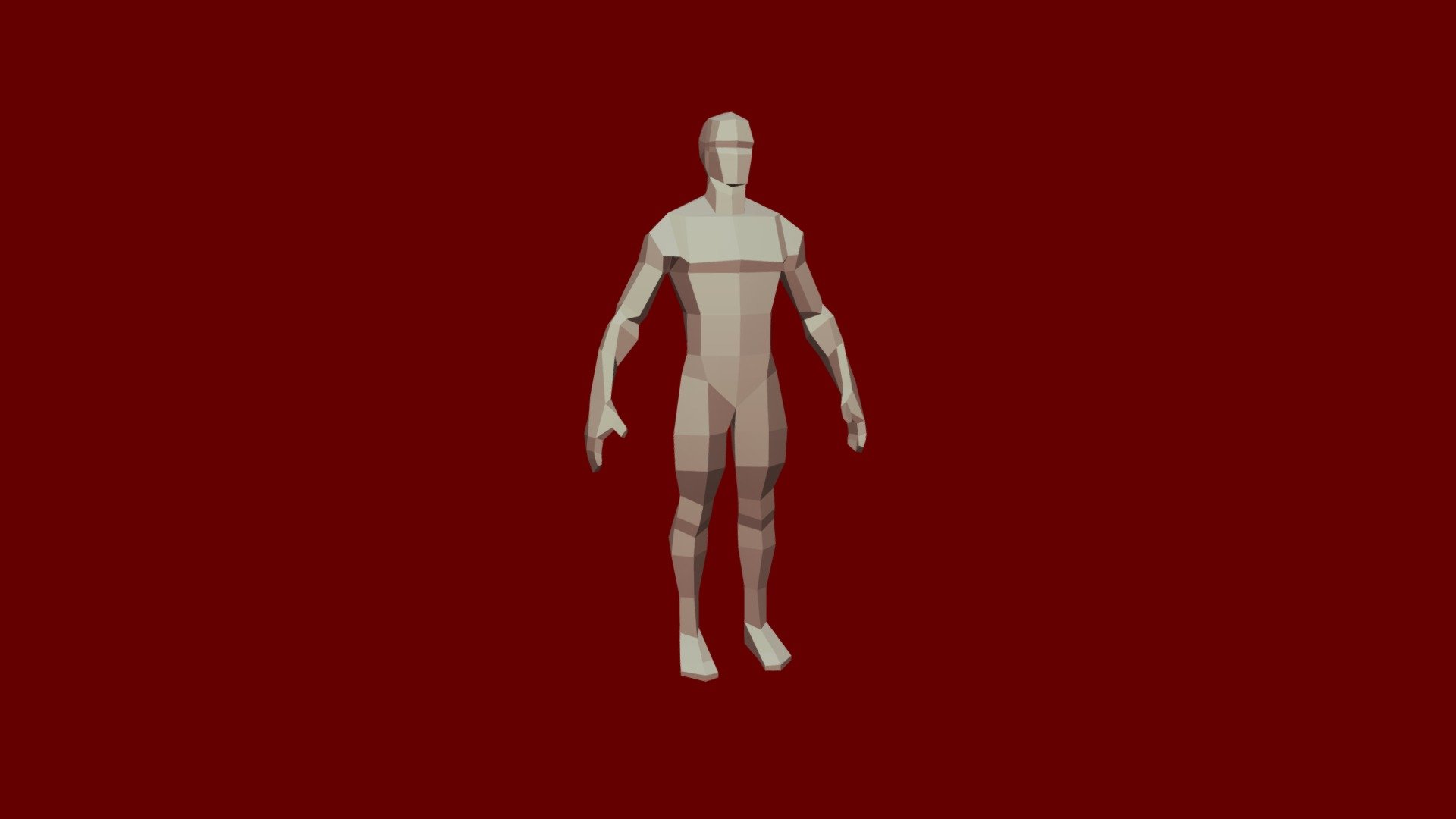 Low Poly Human Template - Download Free 3D model by Godough [14b4607 ...