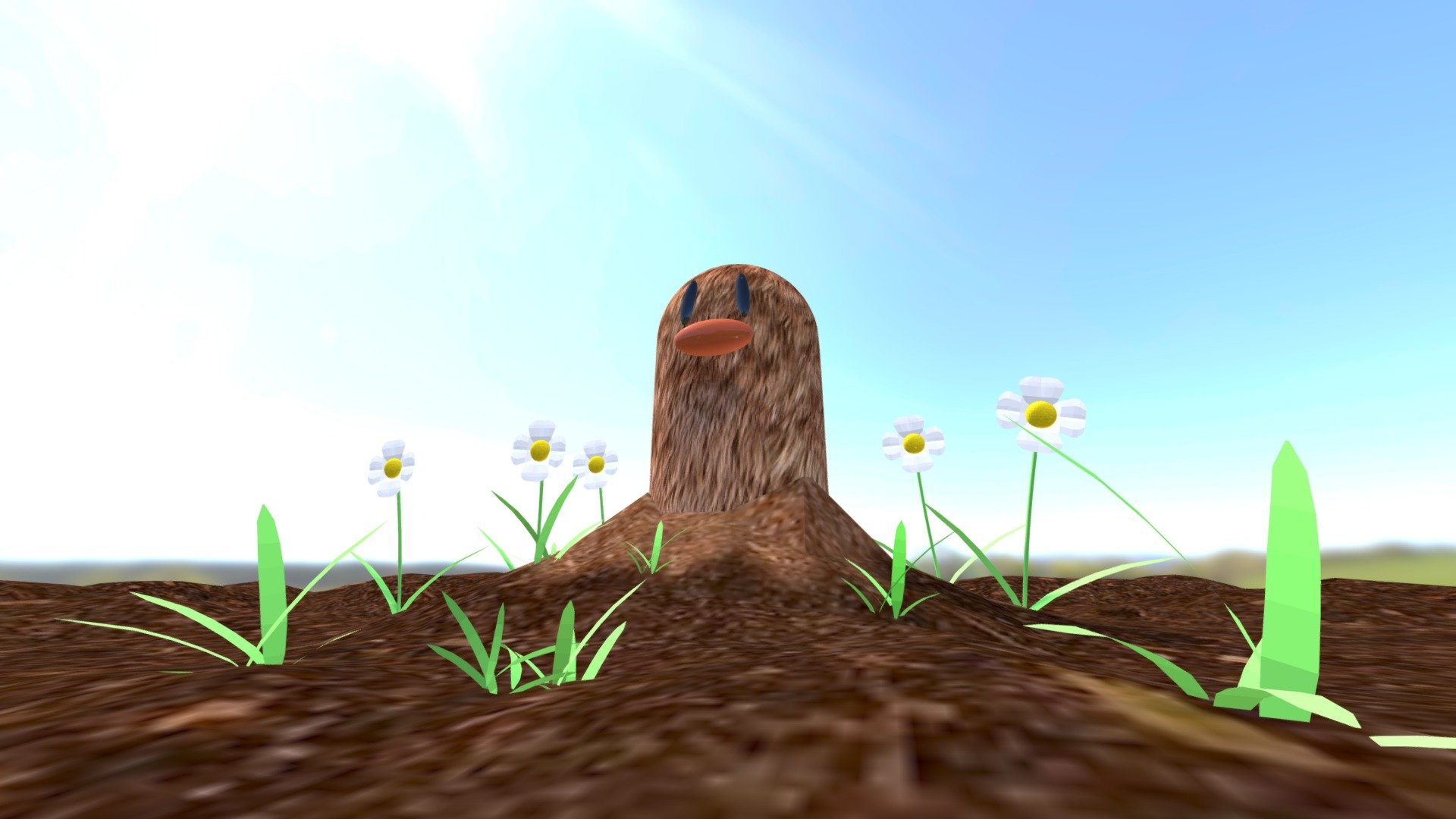 Diglett - 3D model by Dan (@dan217) [14b4bf0] - Sketchfab