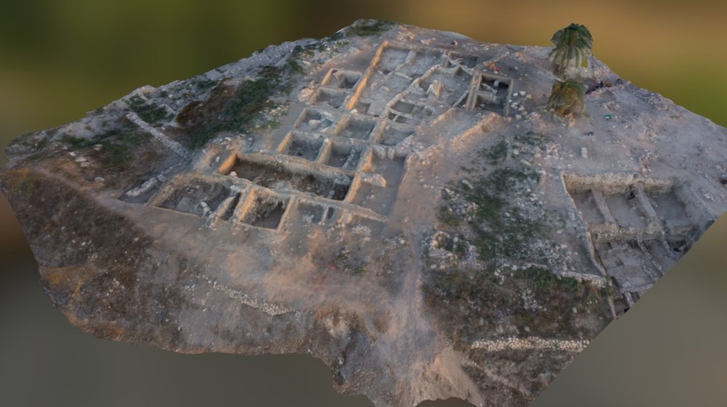 Megiddo Area Q Aerial Test - 3D model by rhomsher [14b9ddf] - Sketchfab