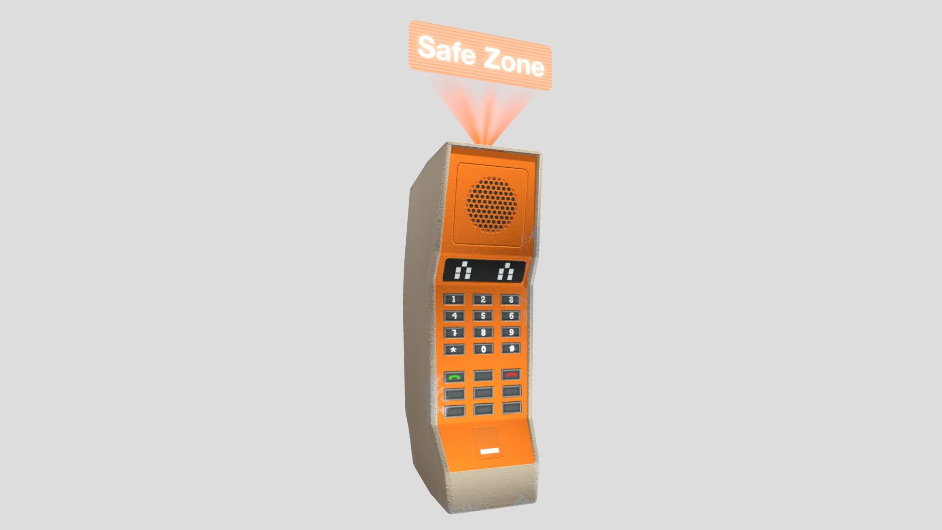Orange Safe Zone [Brick] Phone - Download Free 3D model by ...