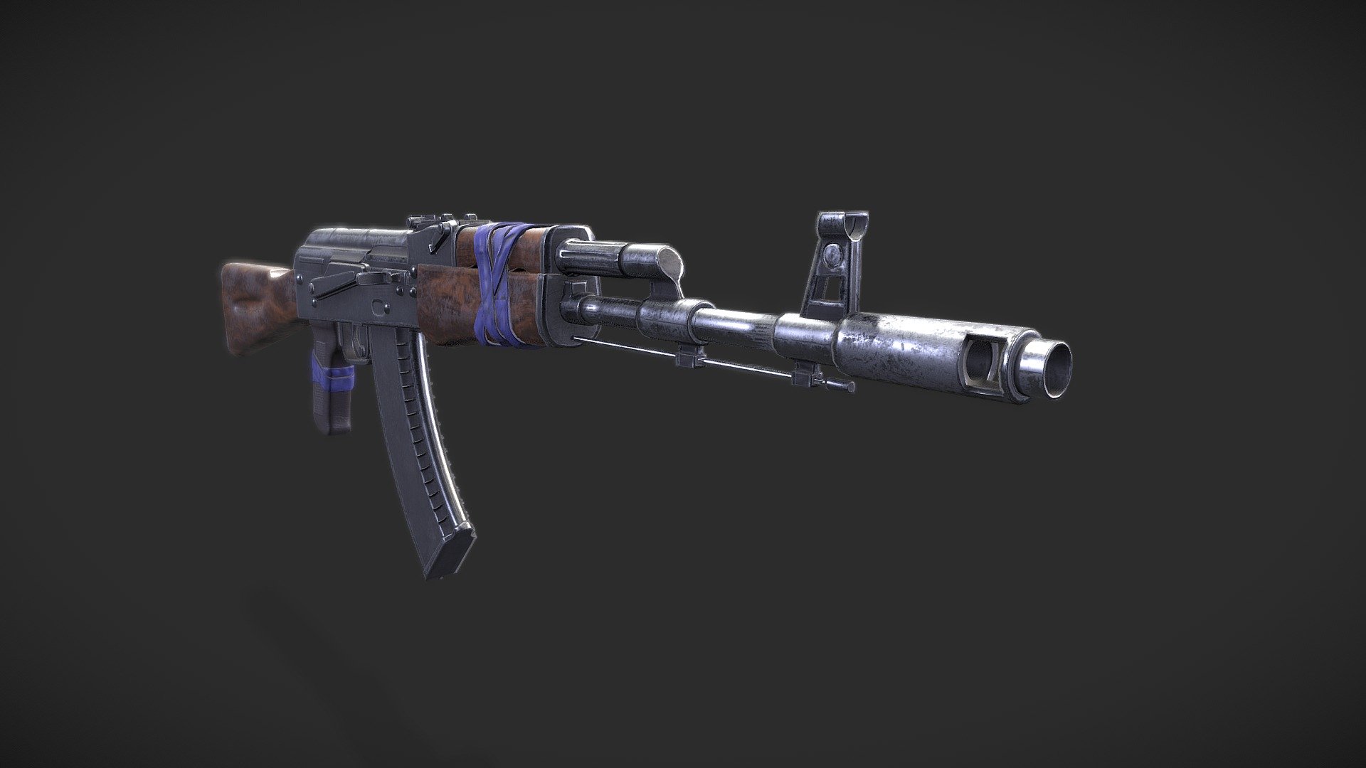 Ak-74 - Download Free 3D model by BRAIN_ZIP [14bf00d] - Sketchfab