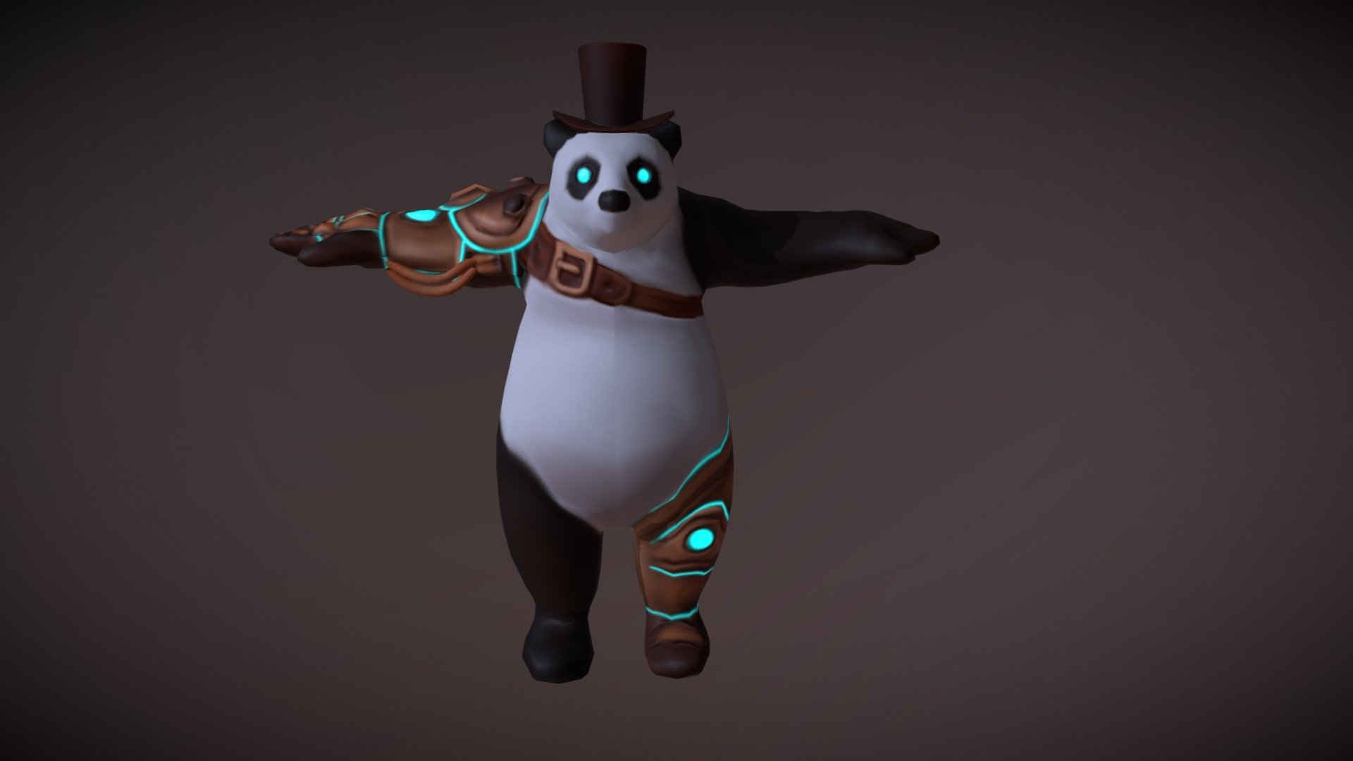 Steampunk panda - 3D model by maurlim [14bf3b1] - Sketchfab