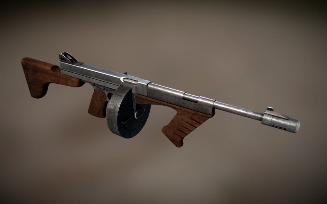 Gangster SMG - 3D model by Araon [14bfe59] - Sketchfab
